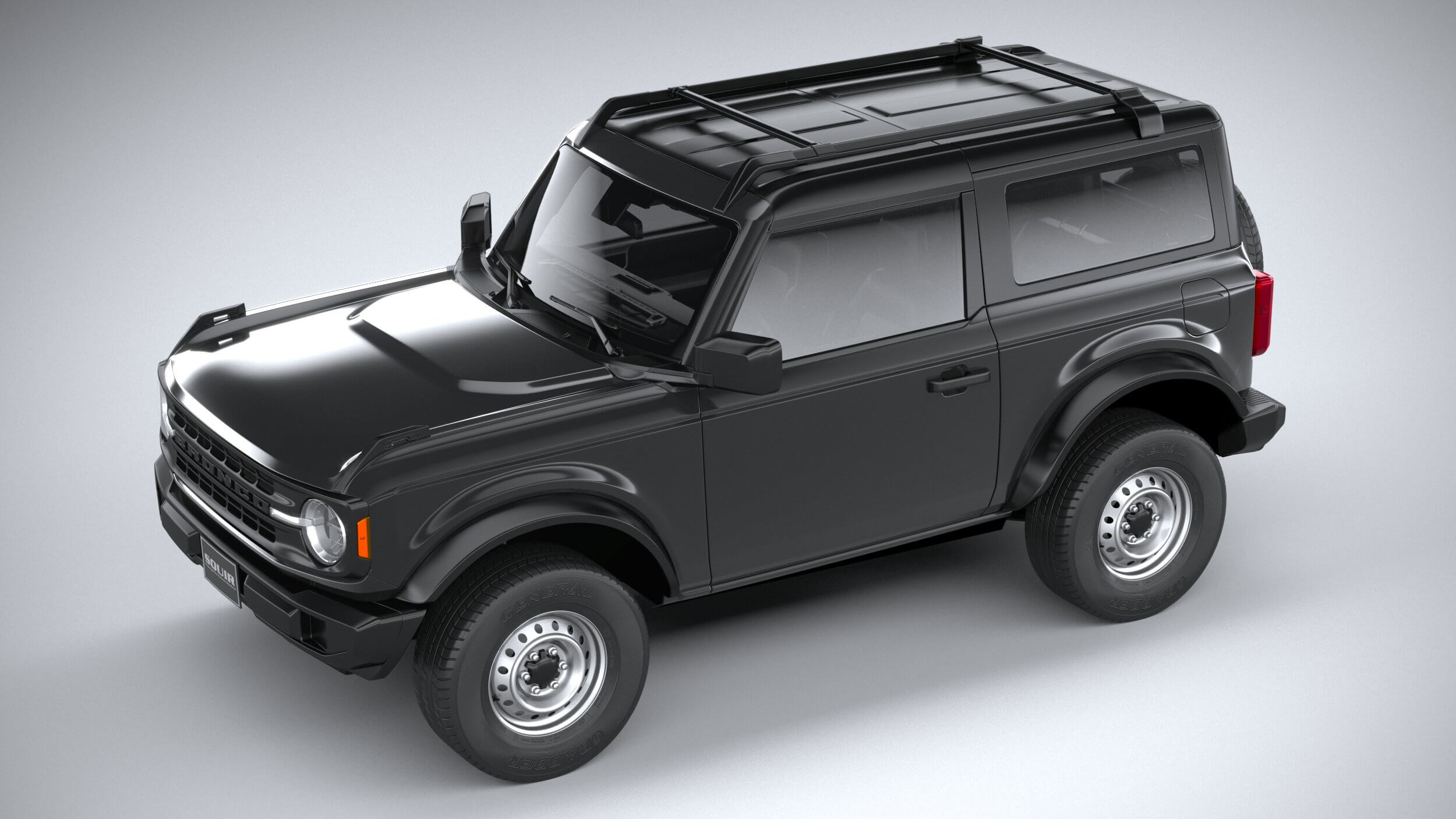 Ford Bronco Base 2-Door 2021 3D Model by SQUIR