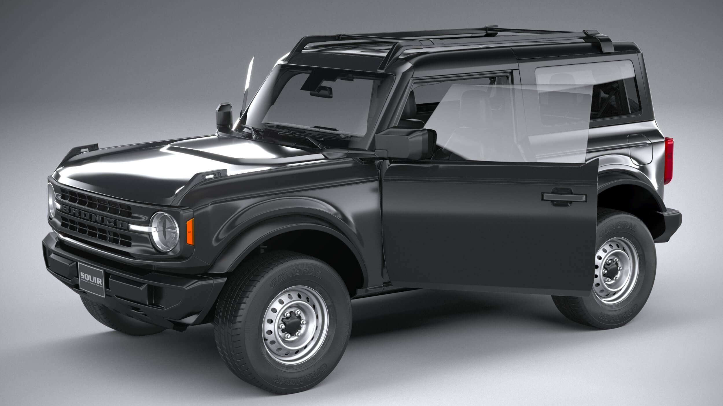 Ford Bronco Base 2-Door 2021 3D Model by SQUIR