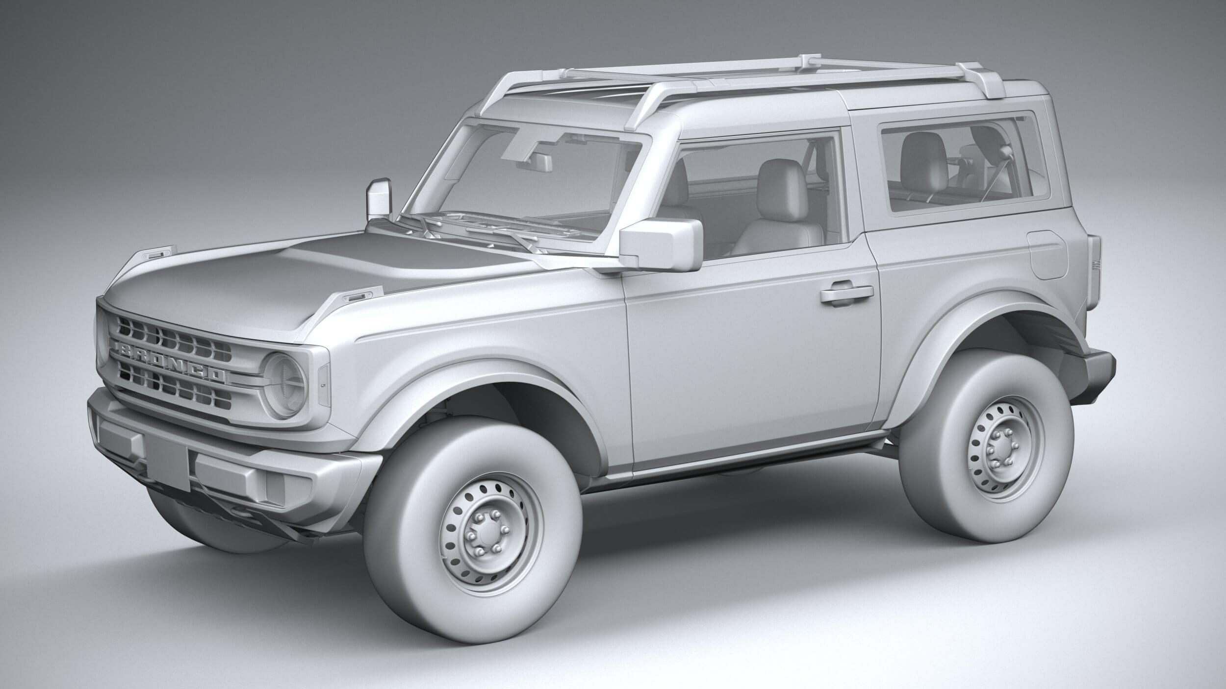 Ford Bronco Base 2-Door 2021 3D Model by SQUIR