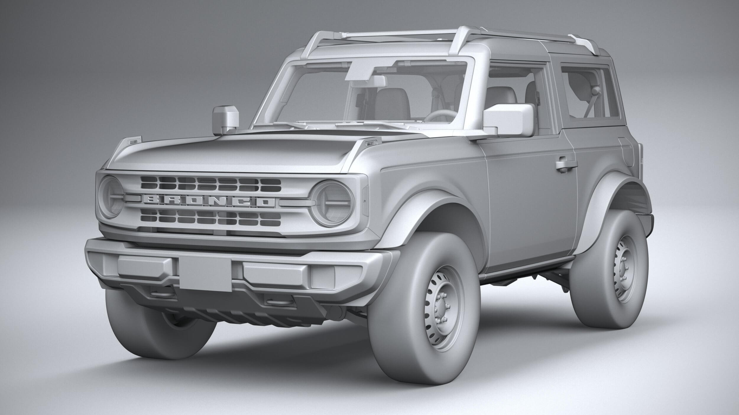Ford Bronco Base 2-Door 2021 3D Model by SQUIR