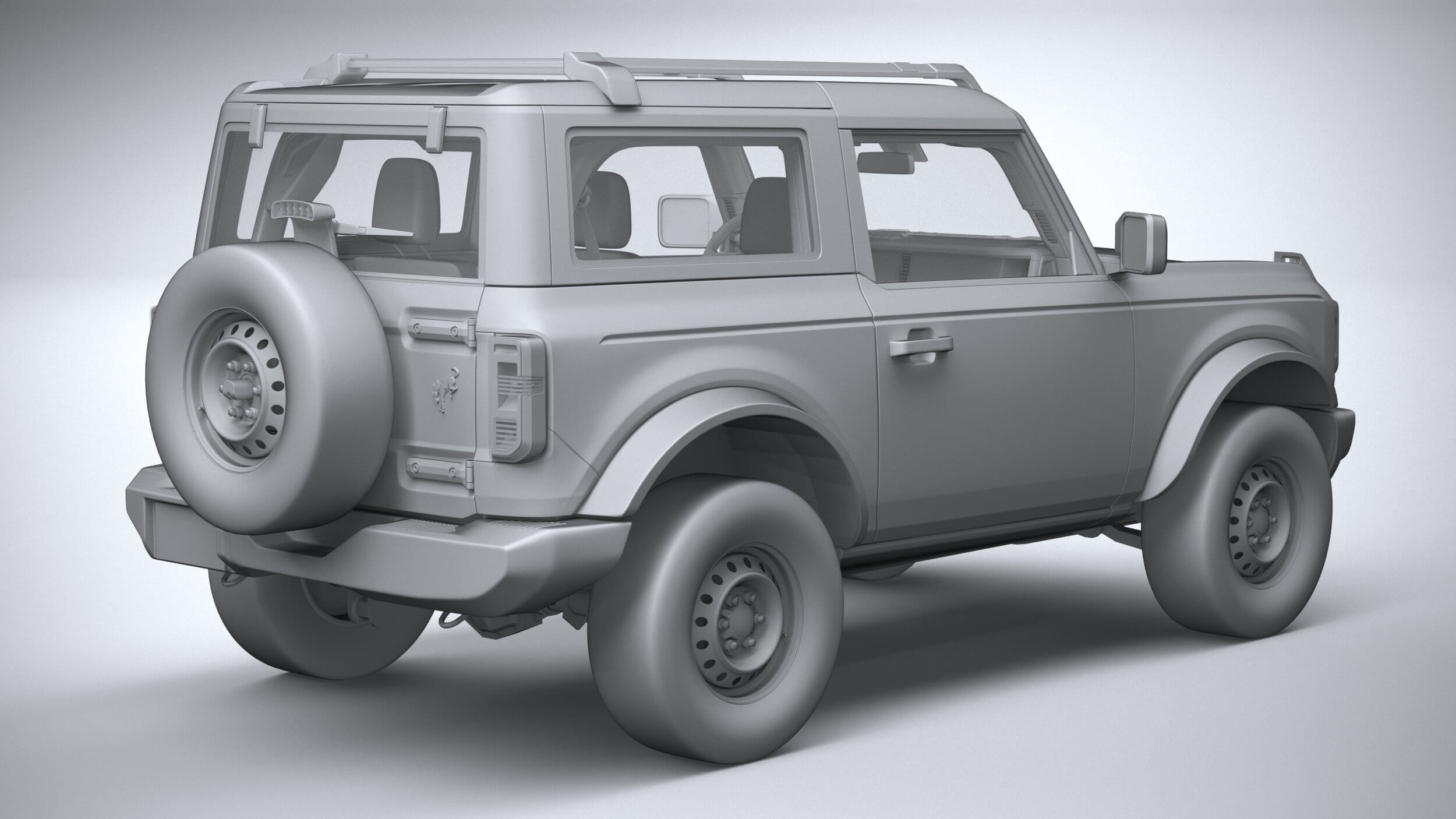 Ford Bronco Base 2-Door 2021 3D Model by SQUIR