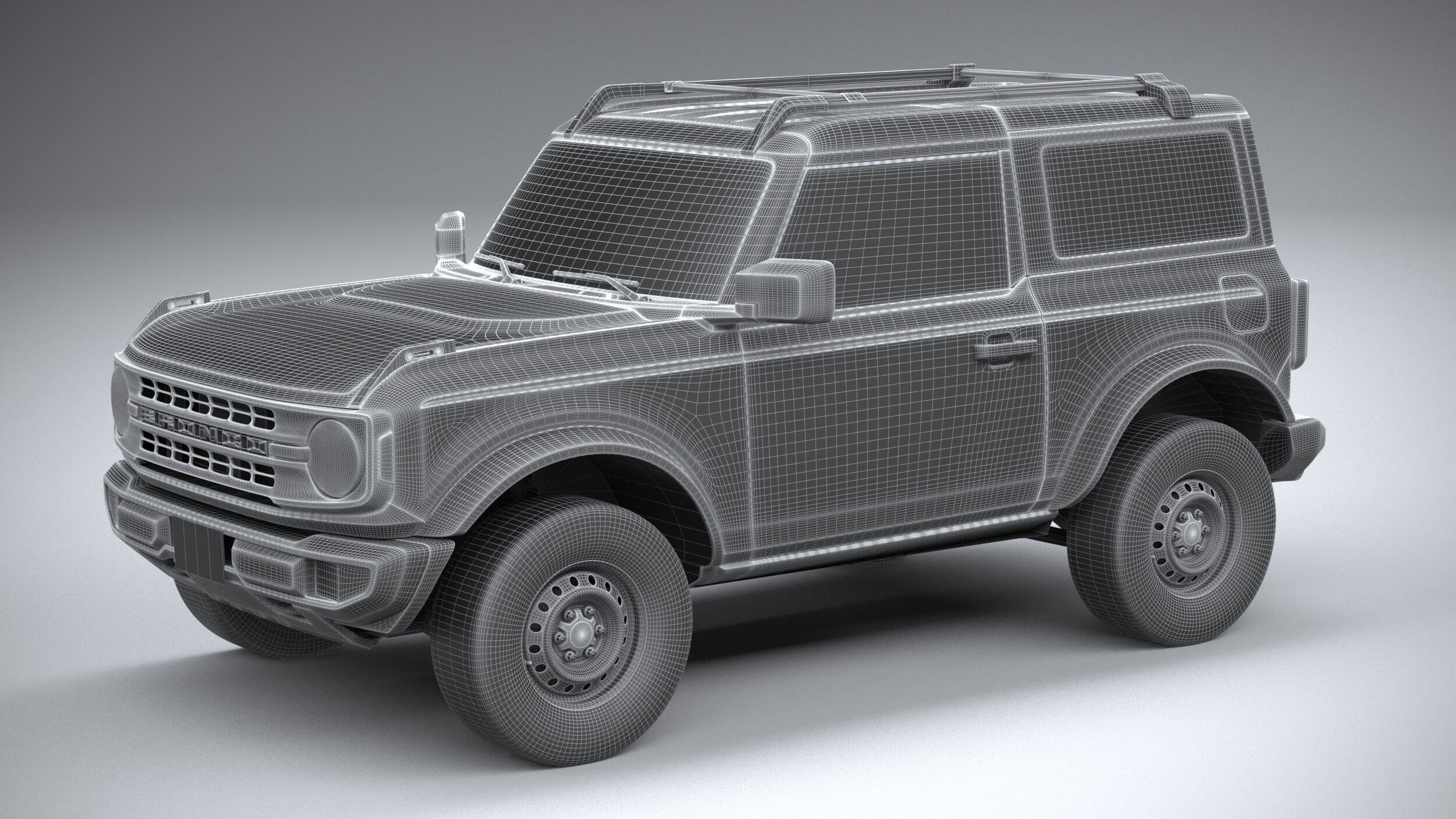 Ford Bronco Base 2-Door 2021 3D Model by SQUIR