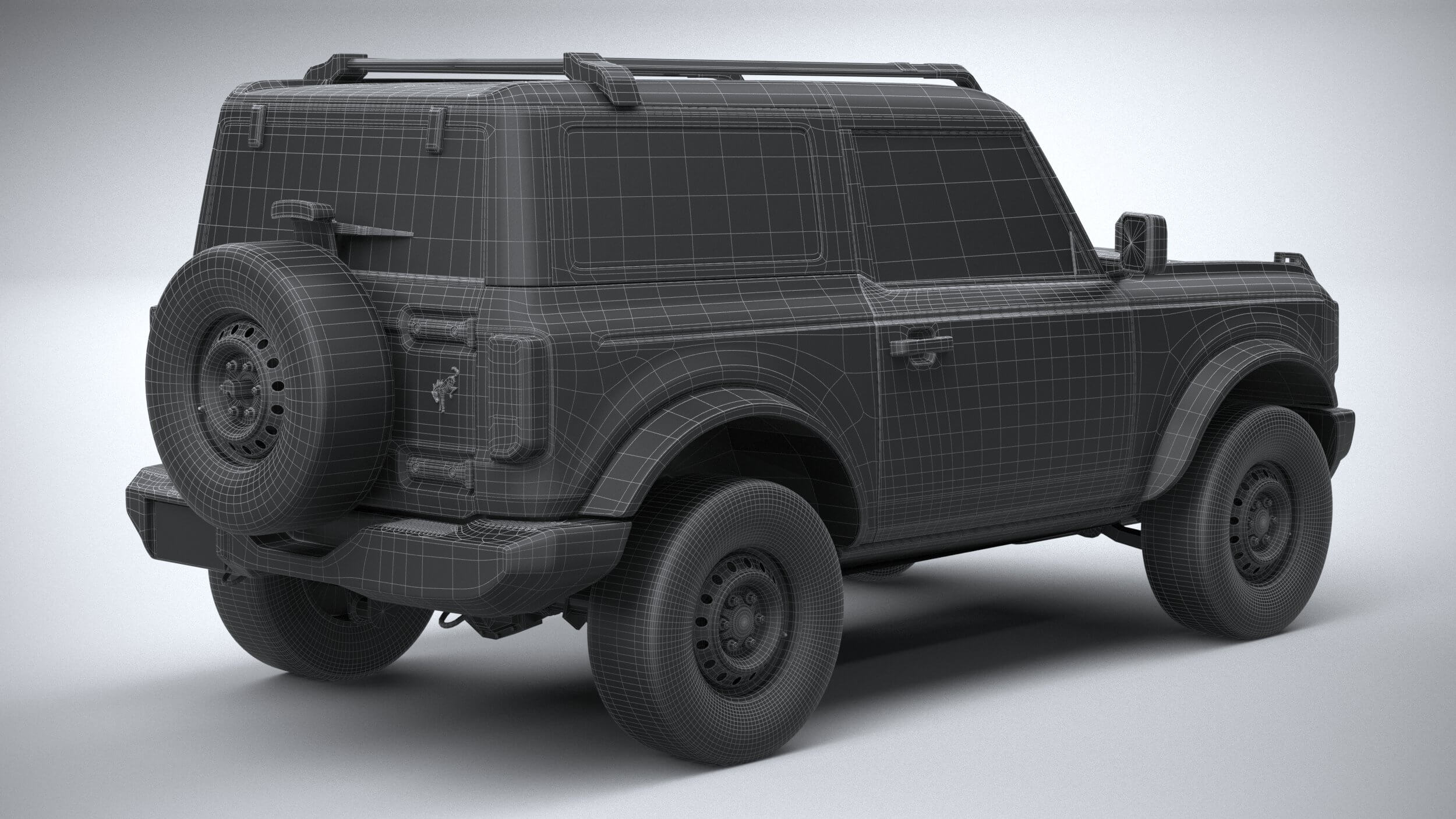 Ford Bronco Base 2-Door 2021 3D Model by SQUIR