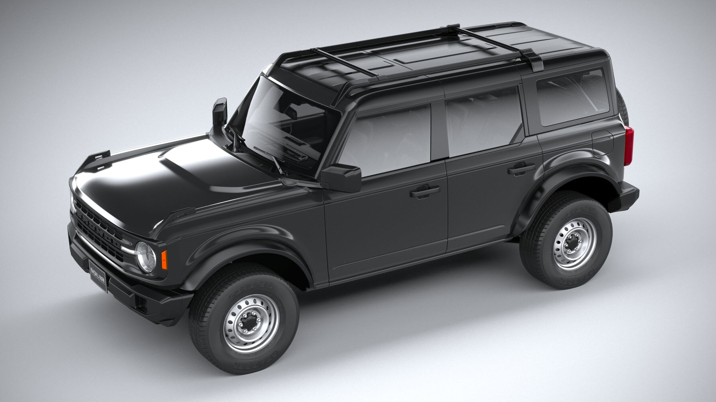 Ford Bronco Base 4-Door 2021 3D Model by SQUIR