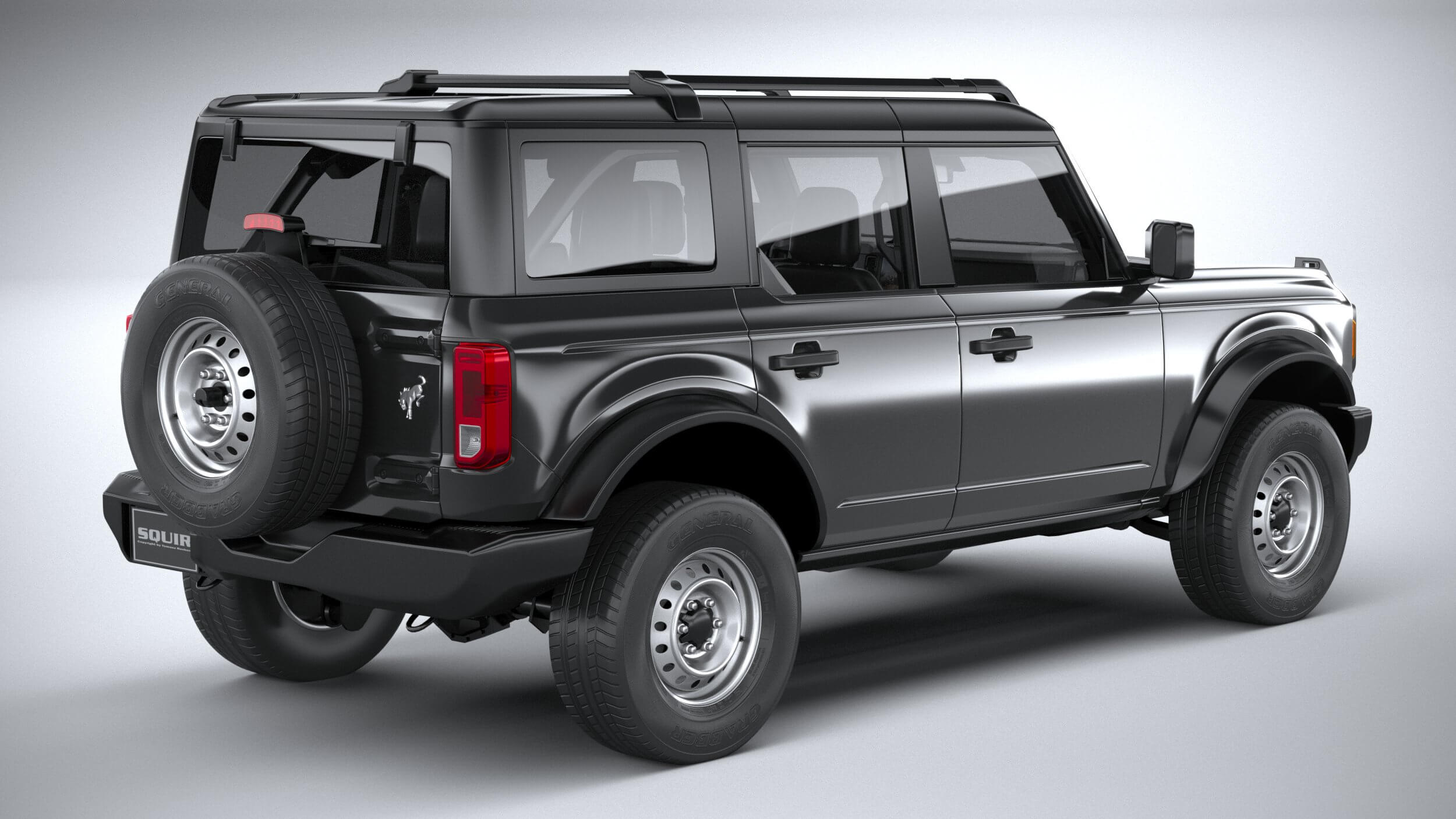 Ford Bronco Base 4-Door 2021 3D Model by SQUIR