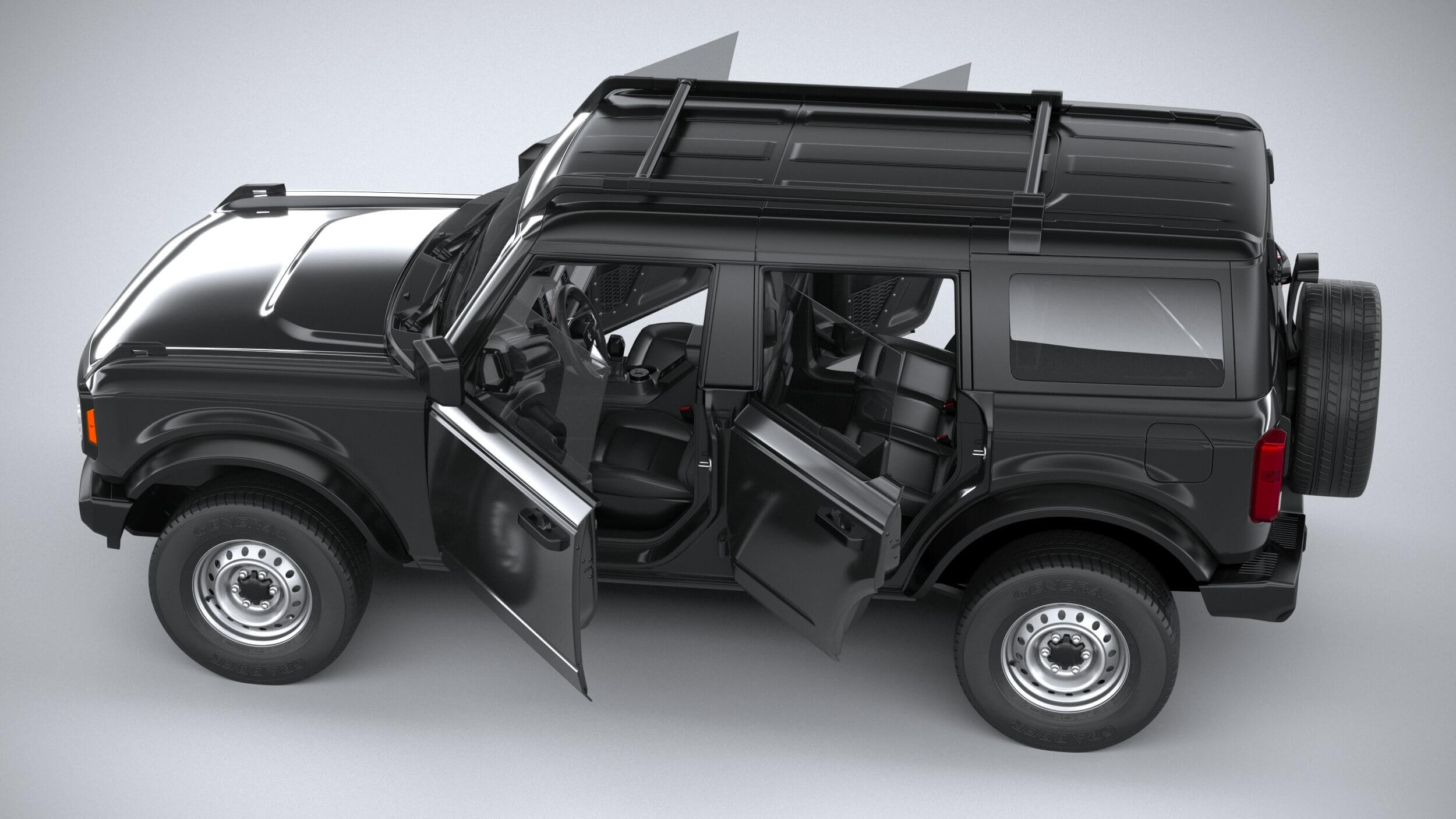 Ford Bronco Base 4-Door 2021 3D Model by SQUIR