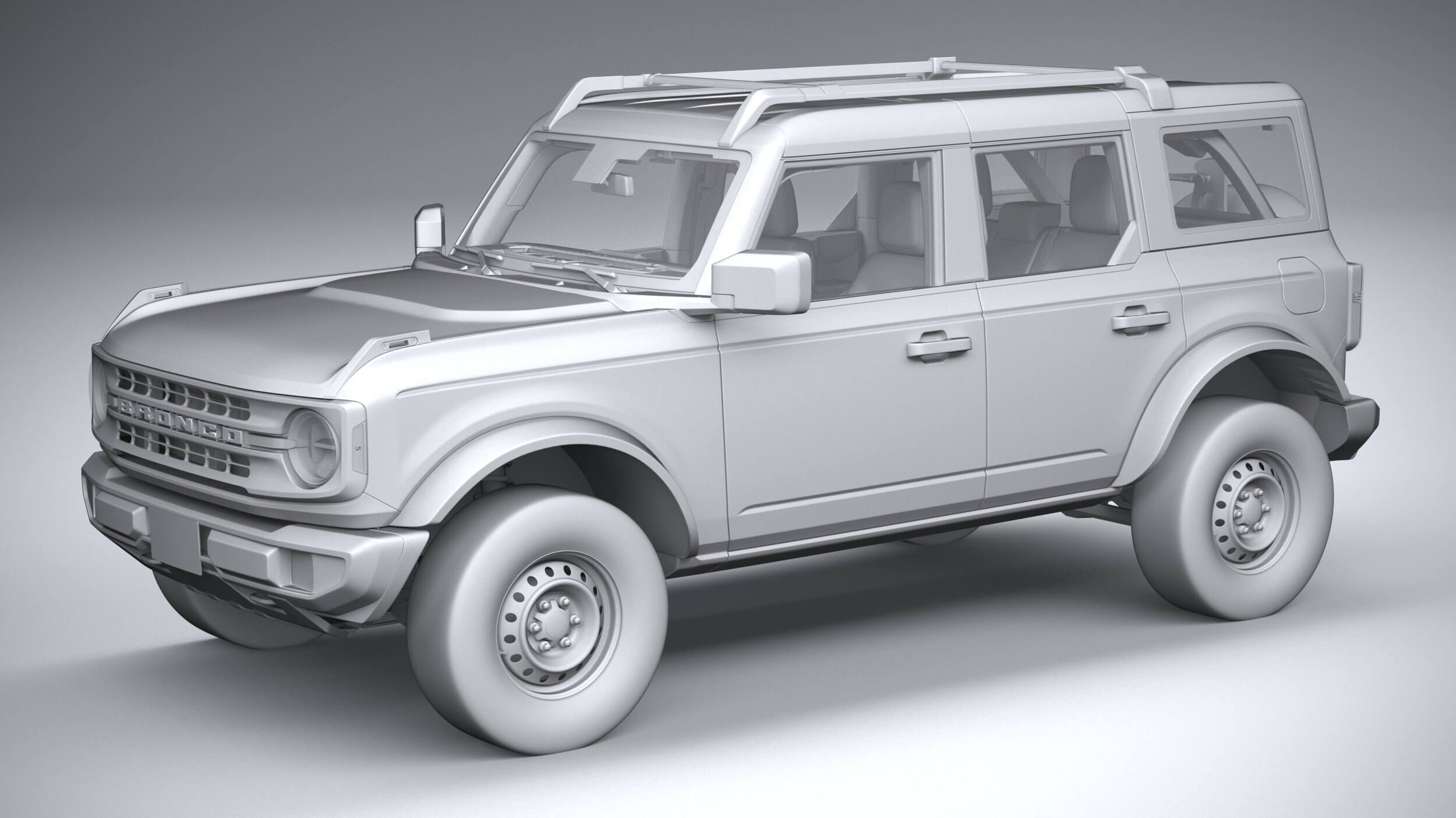 Ford Bronco Base 4-Door 2021 3D Model by SQUIR