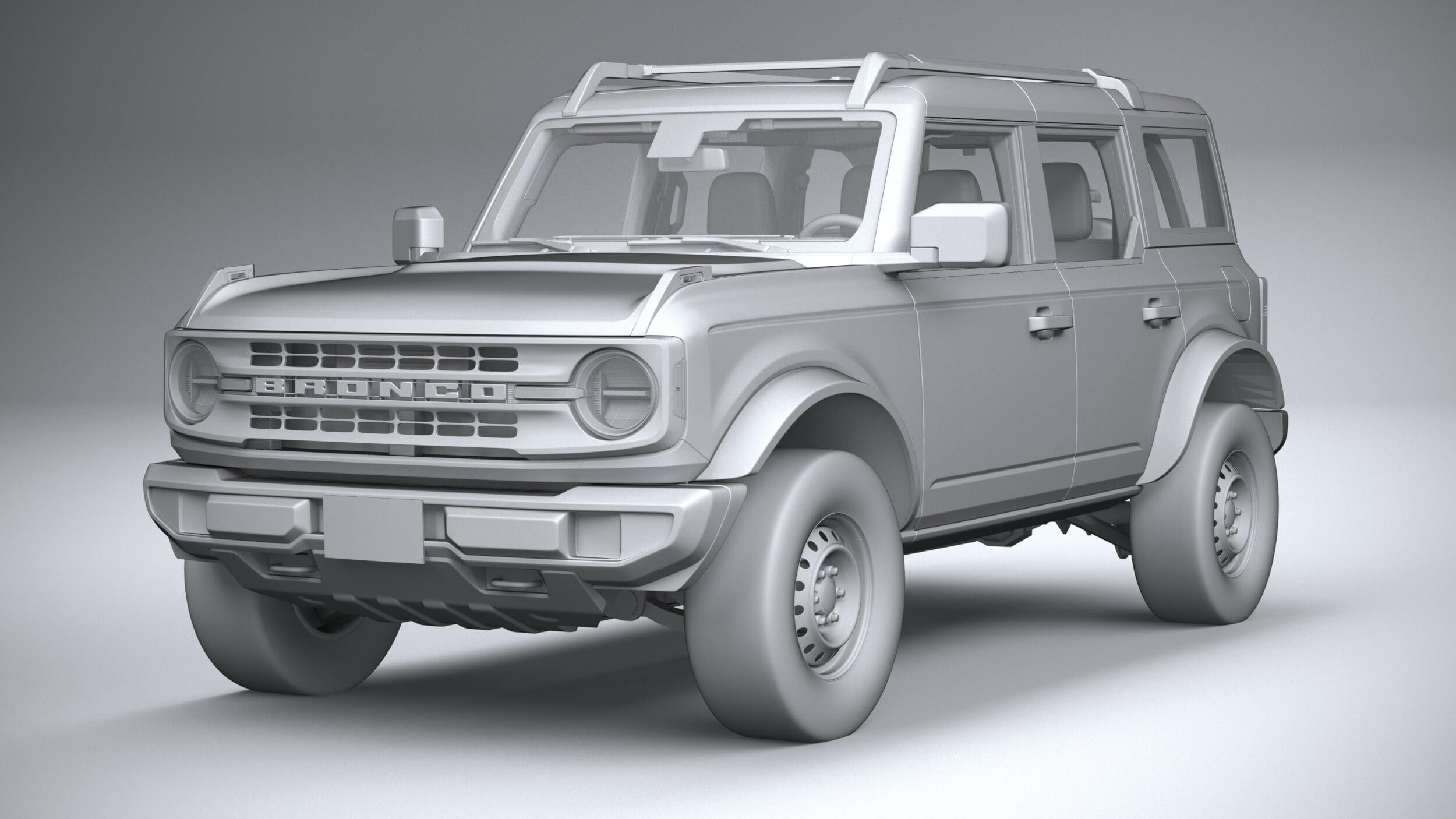 Ford Bronco Base 4-Door 2021 3D Model by SQUIR