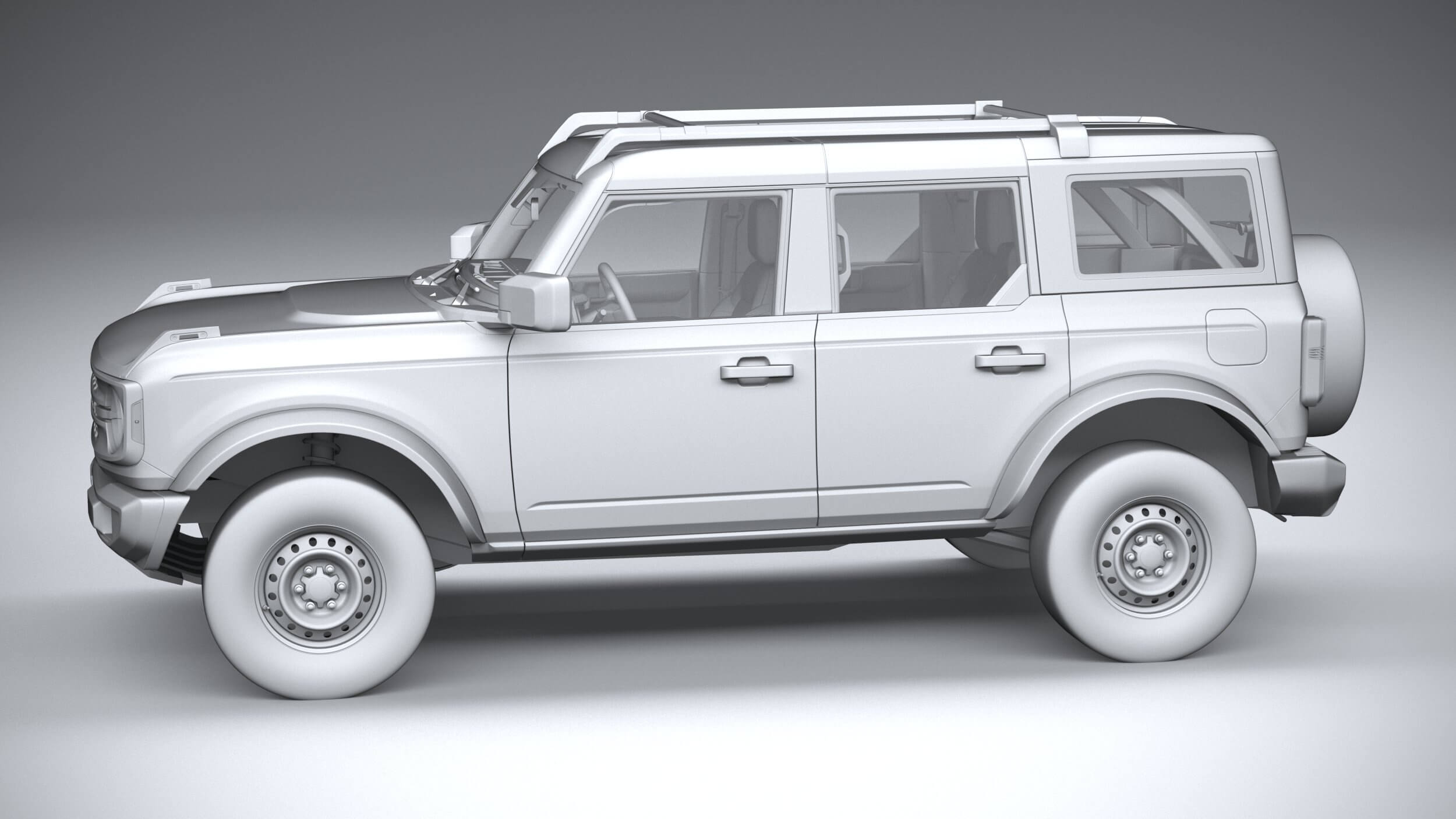 Ford Bronco Base 4-Door 2021 3D Model by SQUIR