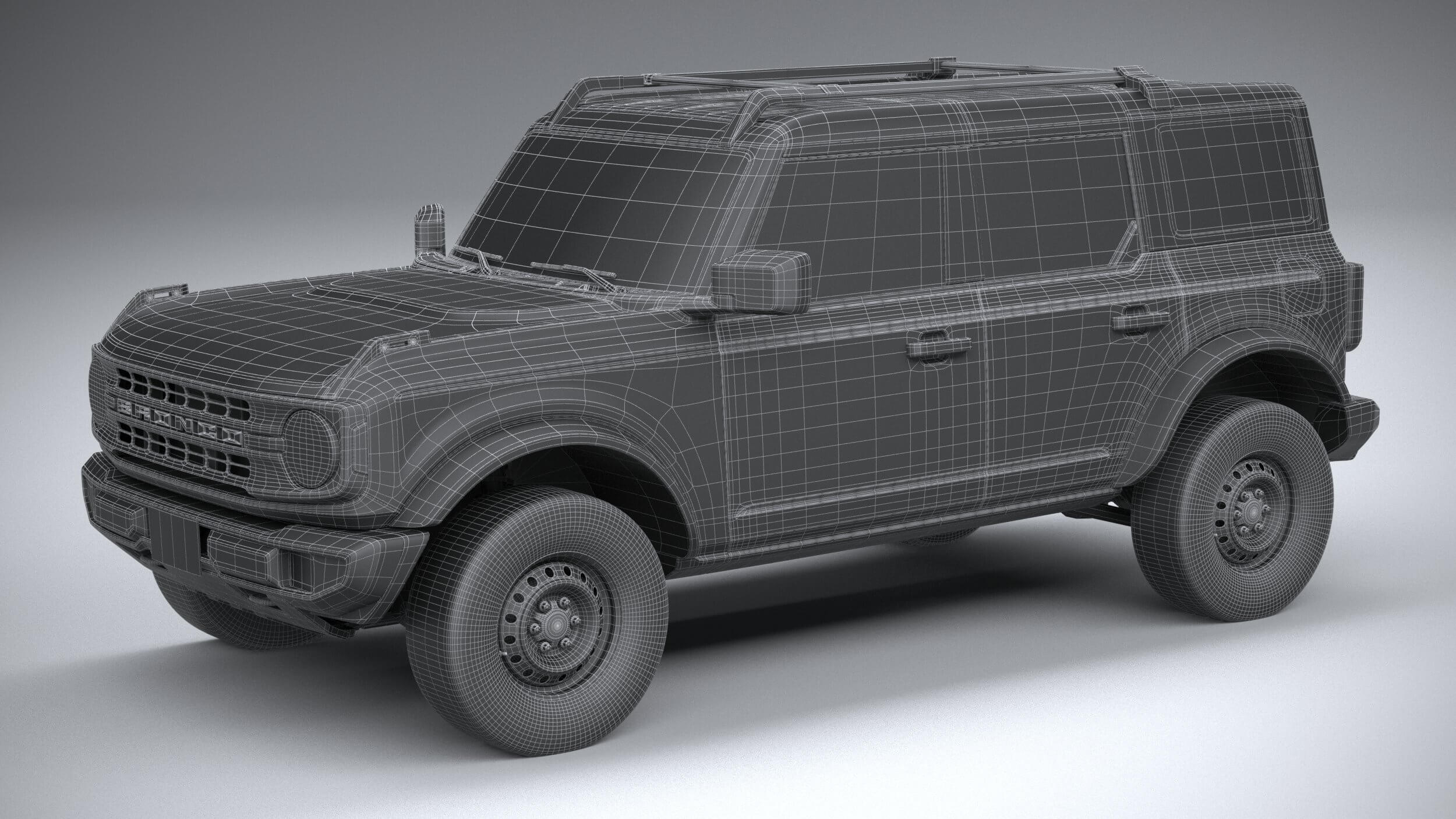 Ford Bronco Base 4-Door 2021 3D Model by SQUIR