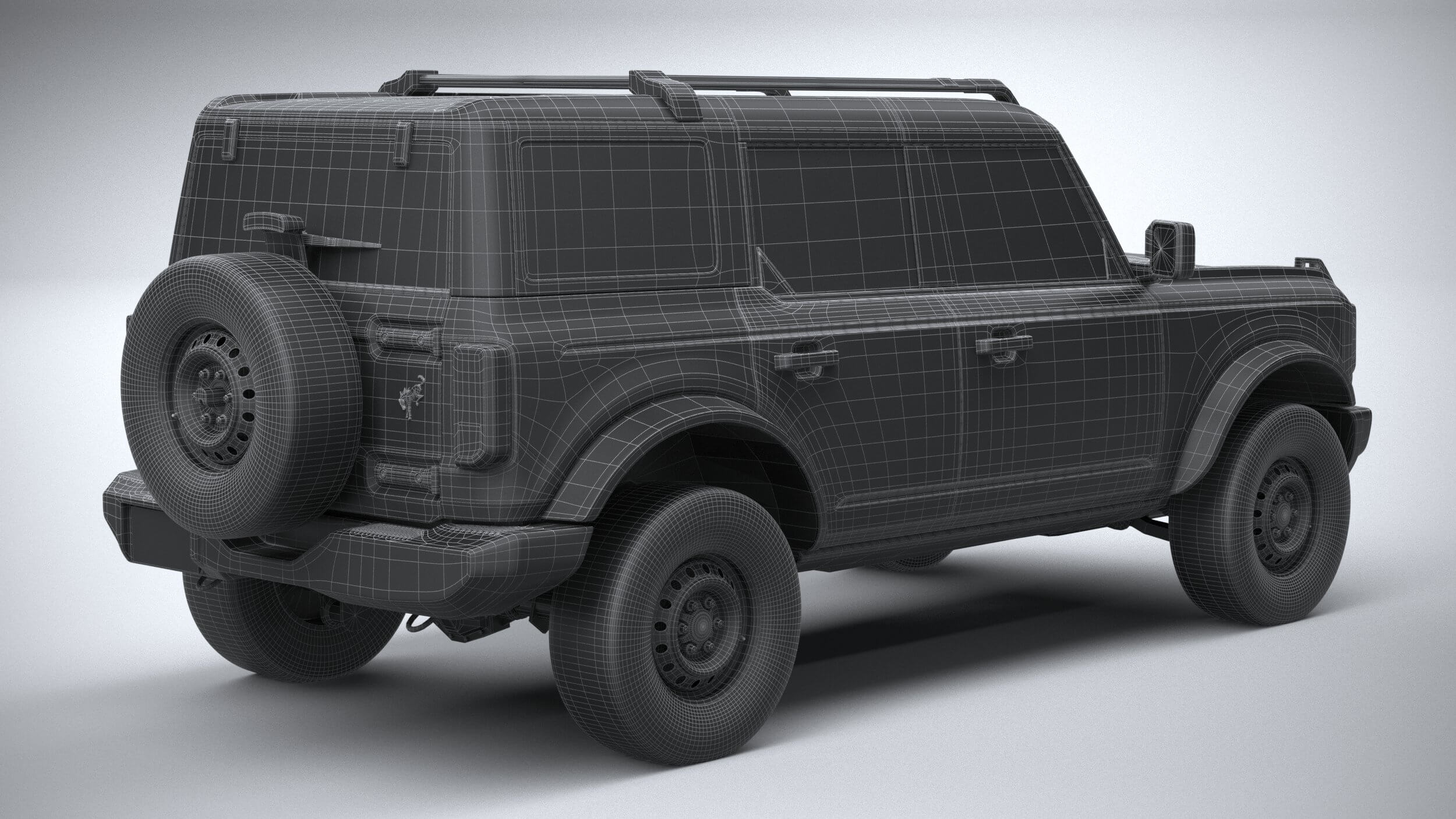 Ford Bronco Base 4-Door 2021 3D Model by SQUIR