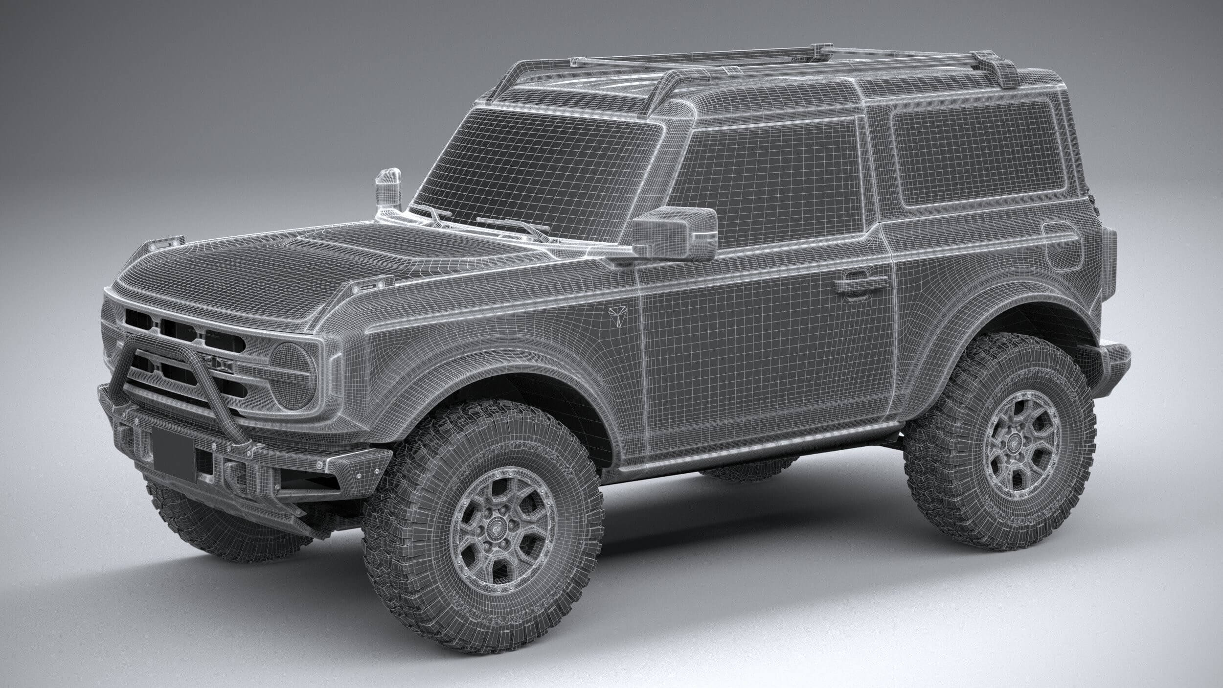 Ford Bronco First Edition 2door 2021 - 3D Model by SQUIR
