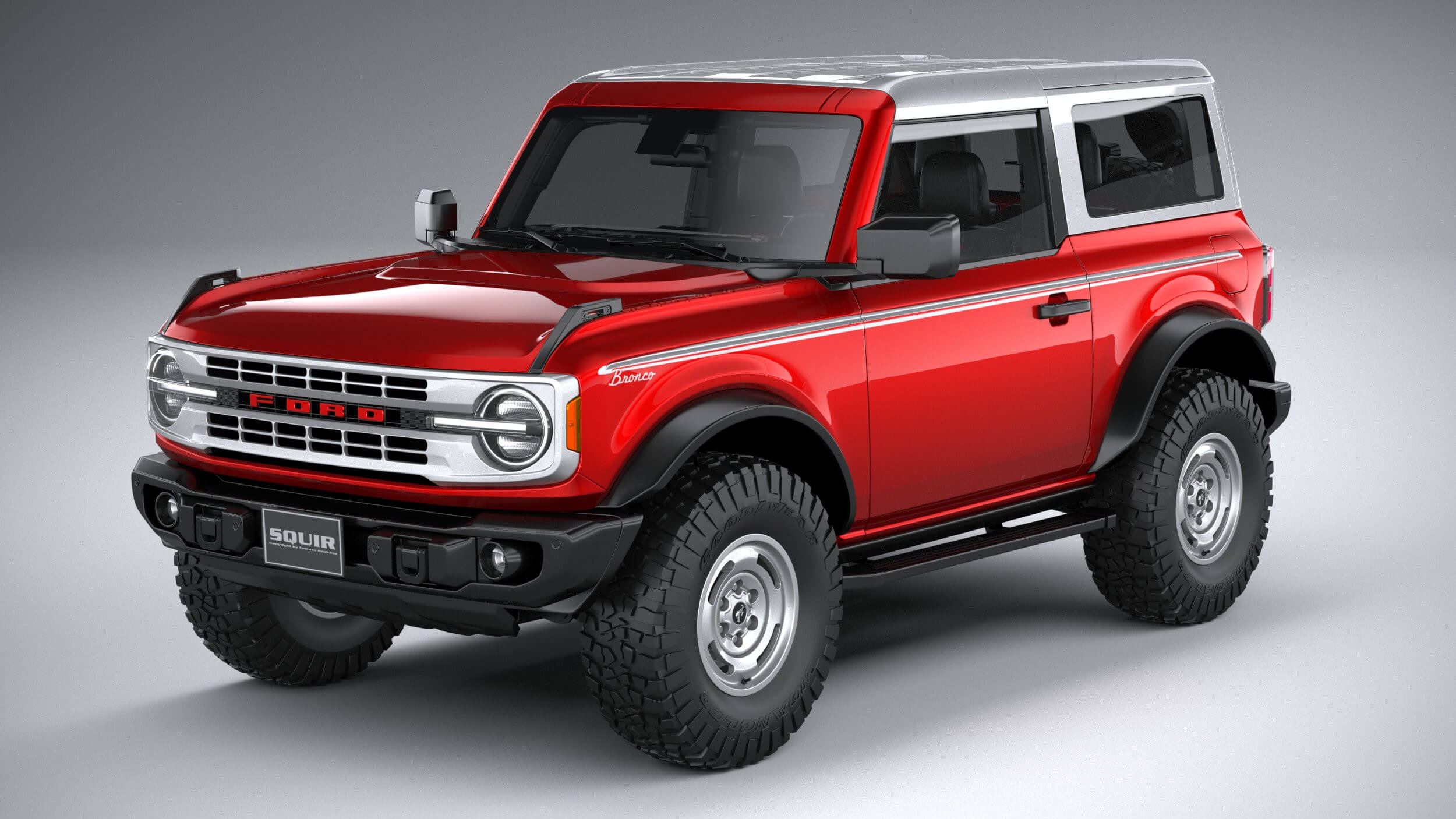 Ford Bronco Heritage Edition 2 Door 2022 - 3D Model by SQUIR