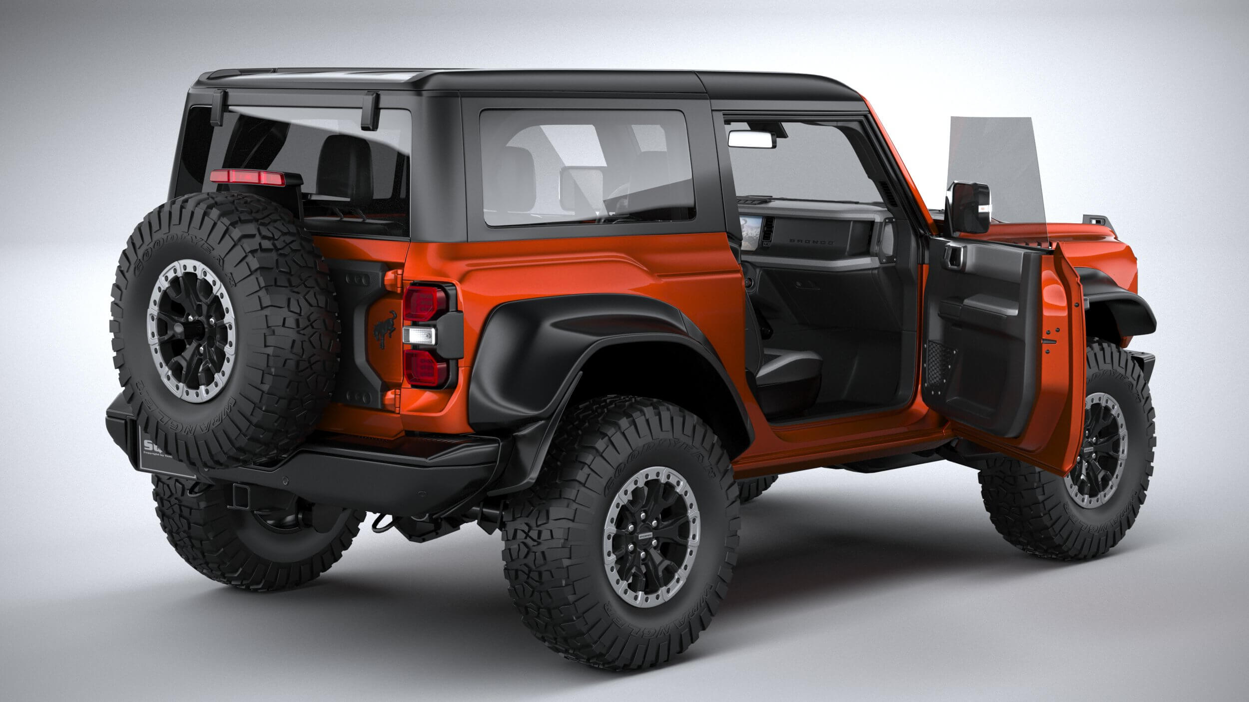 Ford Bronco Raptor 2-Door 2022 3D Model by SQUIR