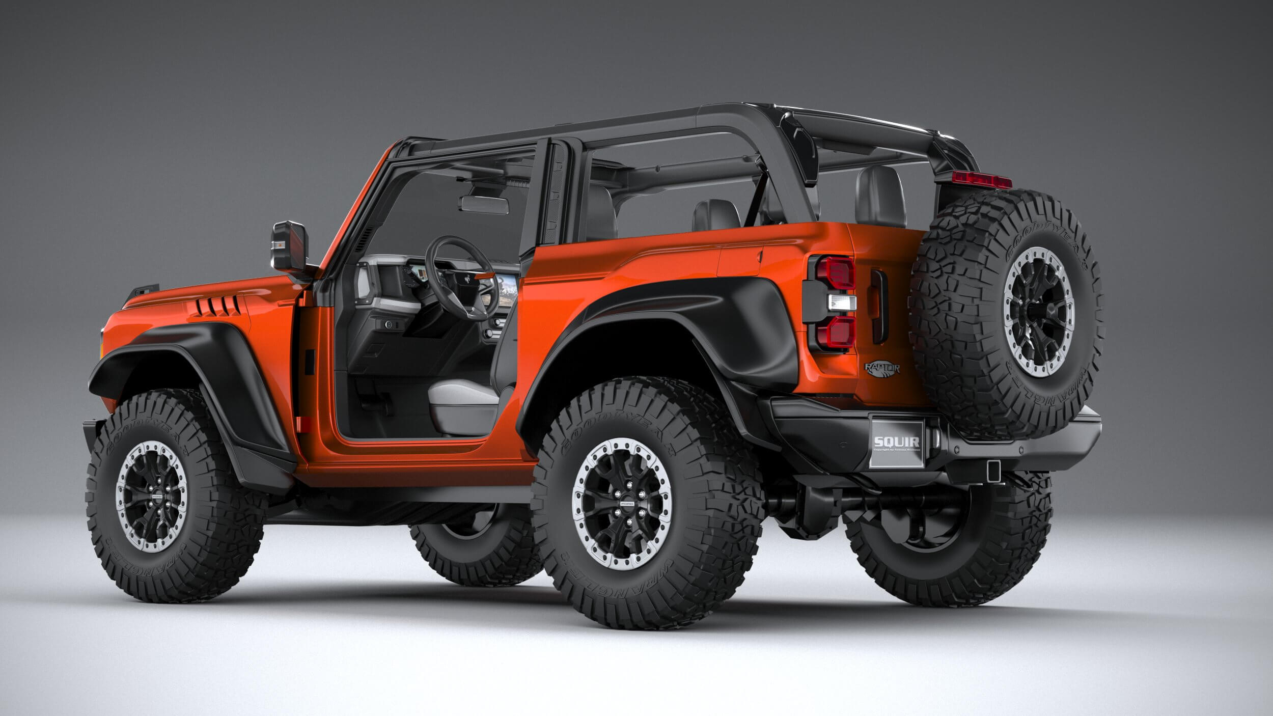 Ford Bronco Raptor 2-Door 2022 3D Model by SQUIR