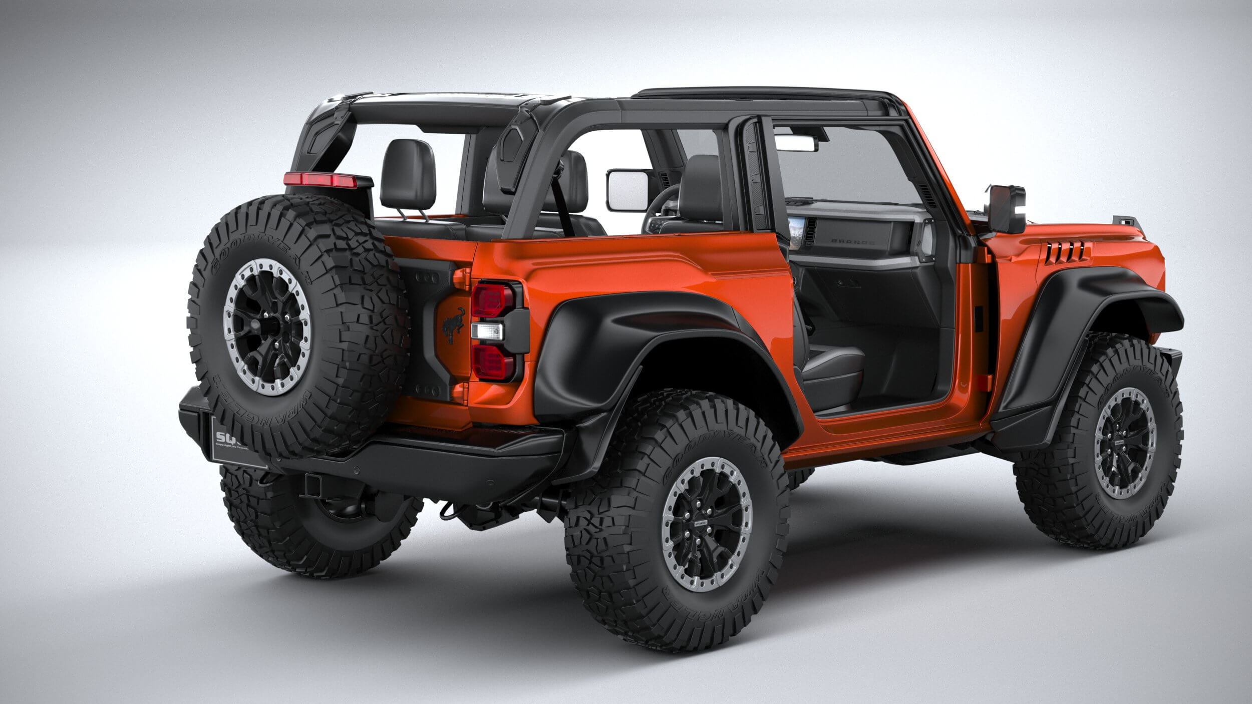 Ford Bronco Raptor 2-Door 2022 3D Model by SQUIR
