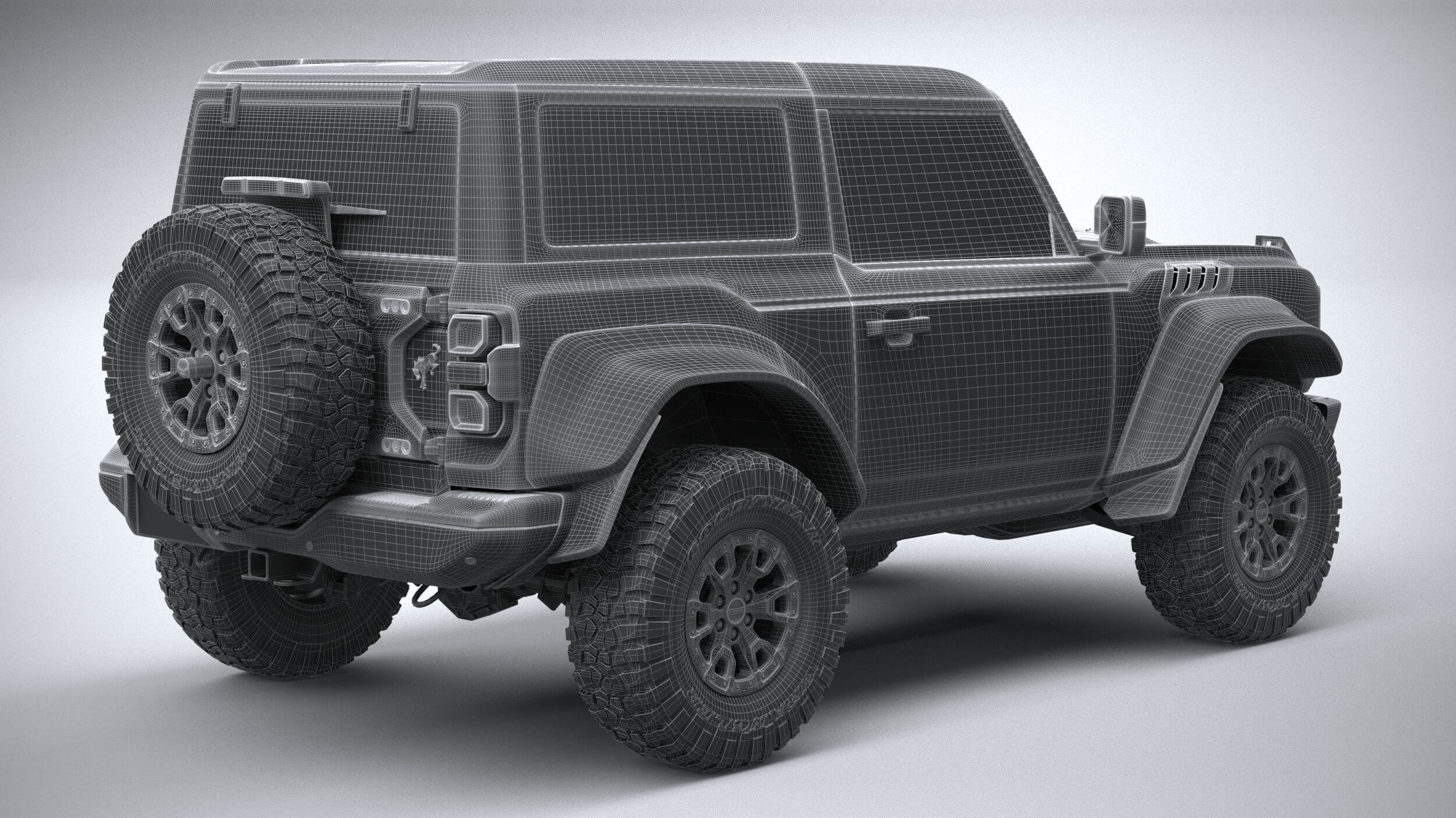 Ford Bronco Raptor 2-Door 2022 3D Model by SQUIR