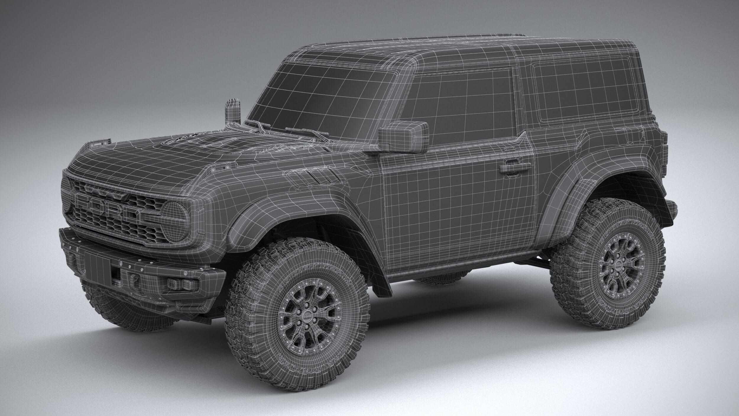 Ford Bronco Raptor 2-Door 2022 3D Model by SQUIR