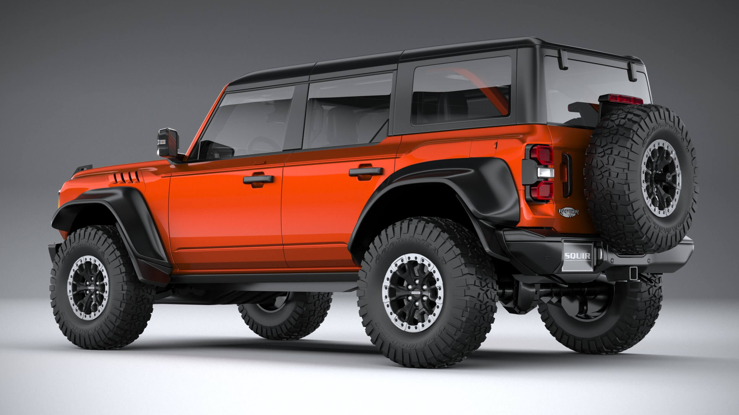 Ford Bronco Raptor 4-Door 2022 3D Model by SQUIR