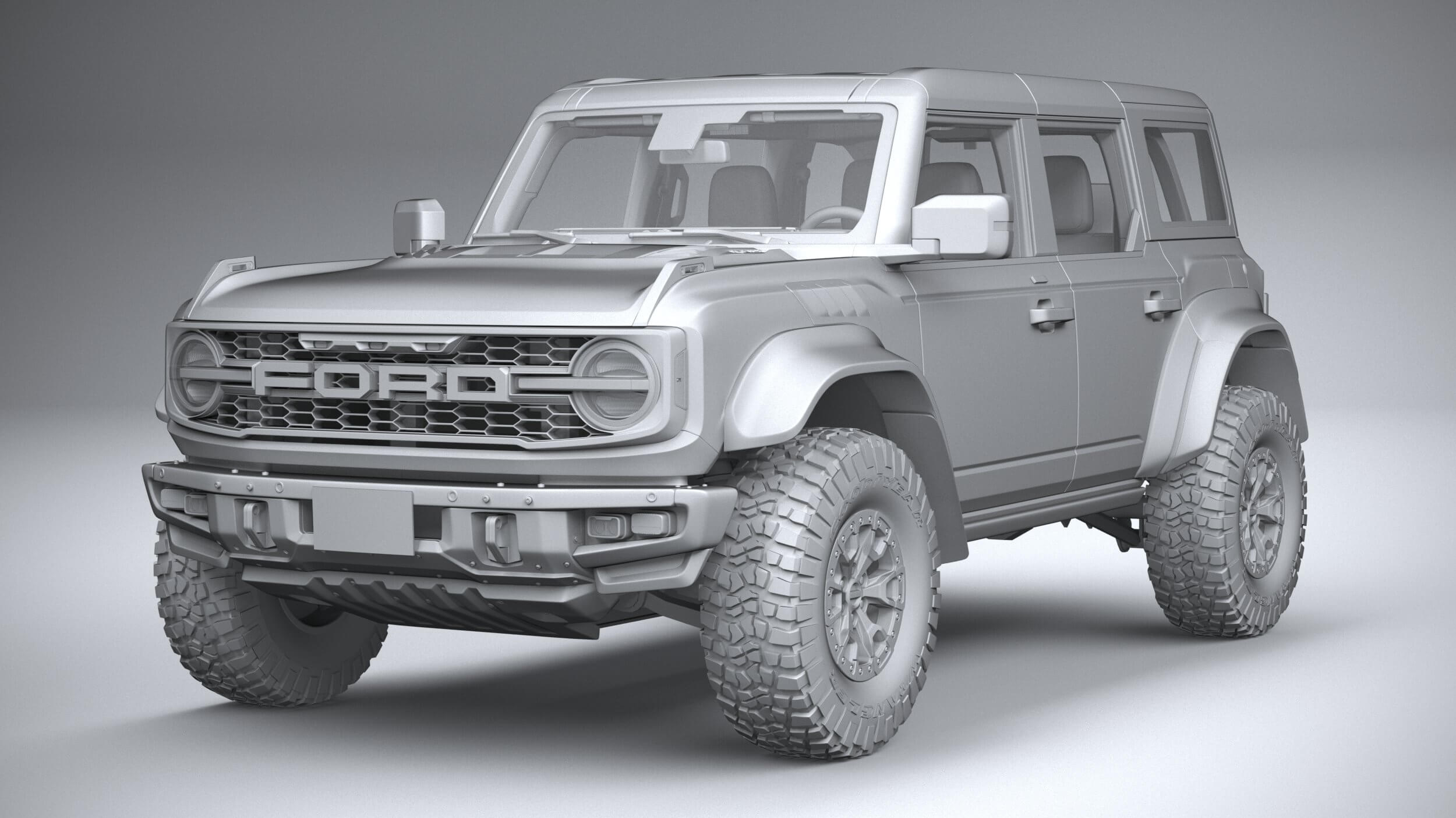 Ford Bronco Raptor 4-Door 2022 3D Model by SQUIR