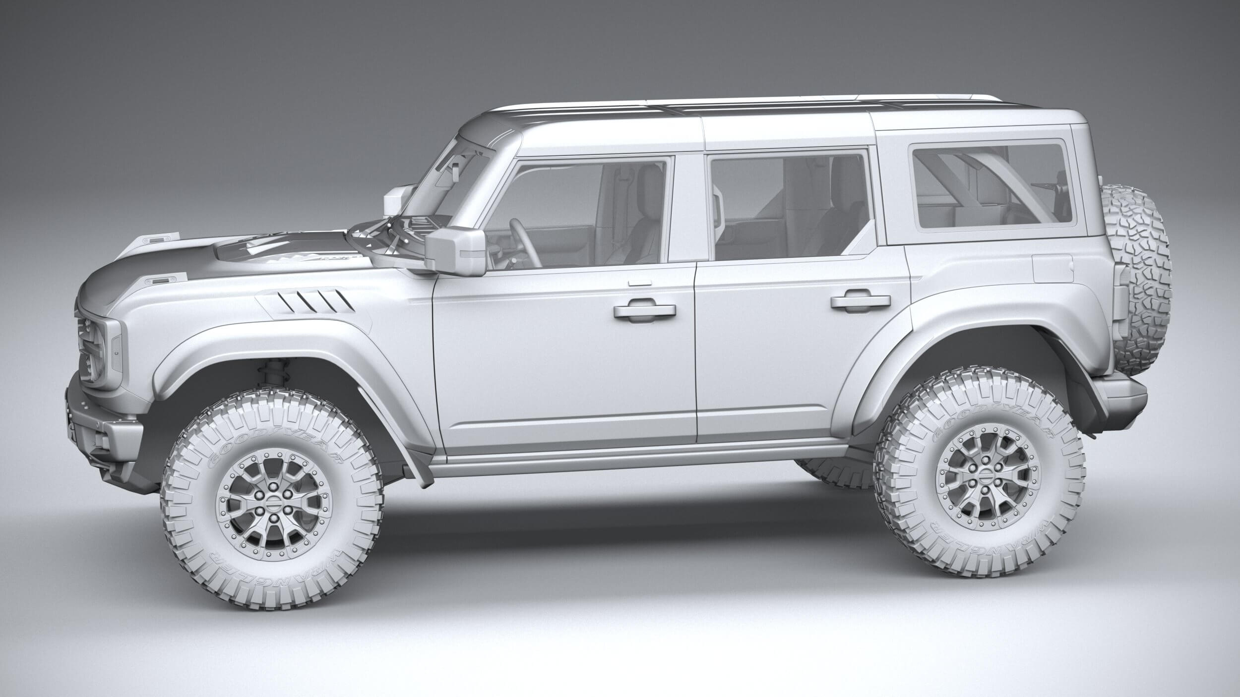 Ford Bronco Raptor 4-Door 2022 3D Model by SQUIR