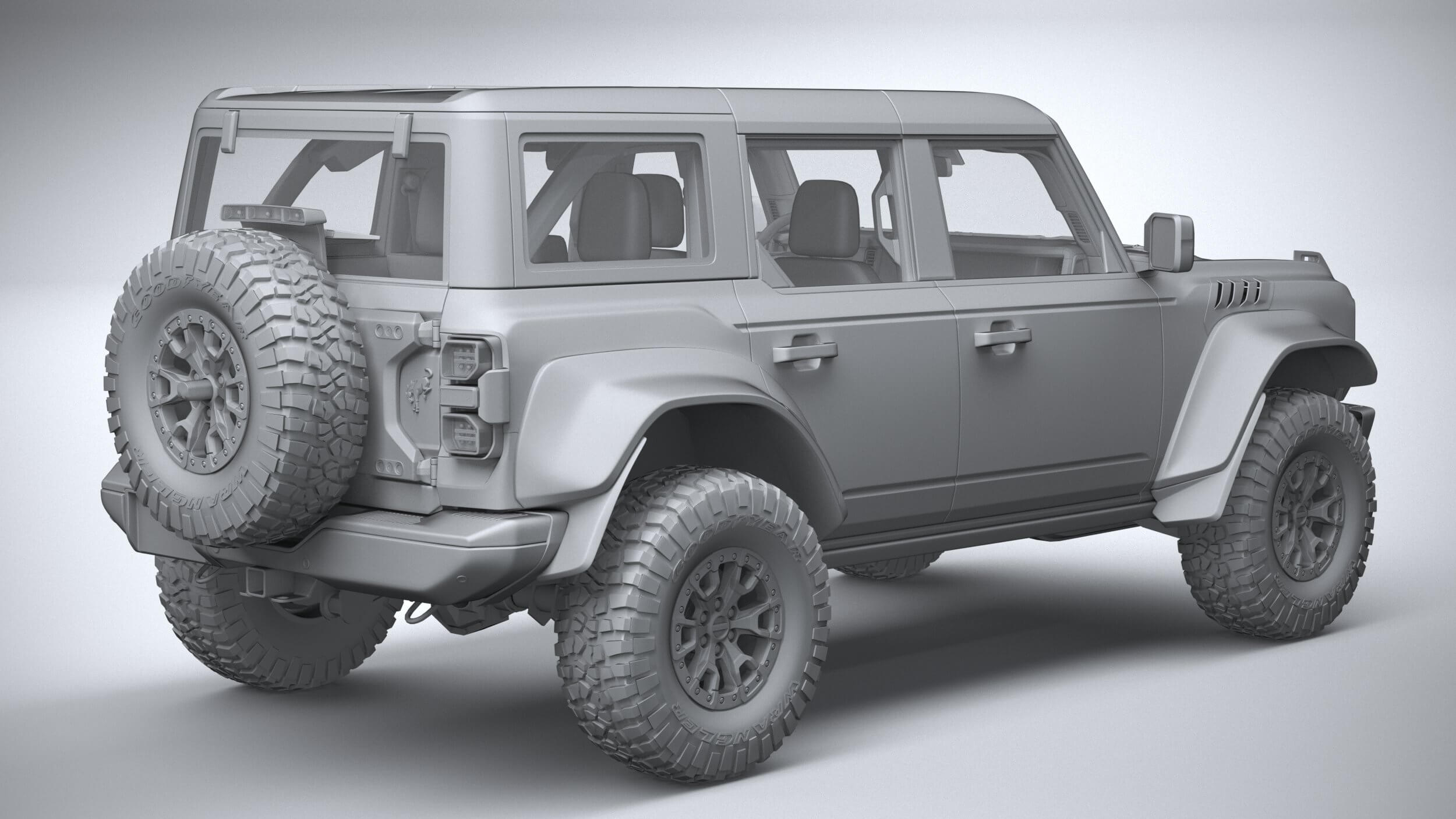 Ford Bronco Raptor 4-Door 2022 3D Model by SQUIR