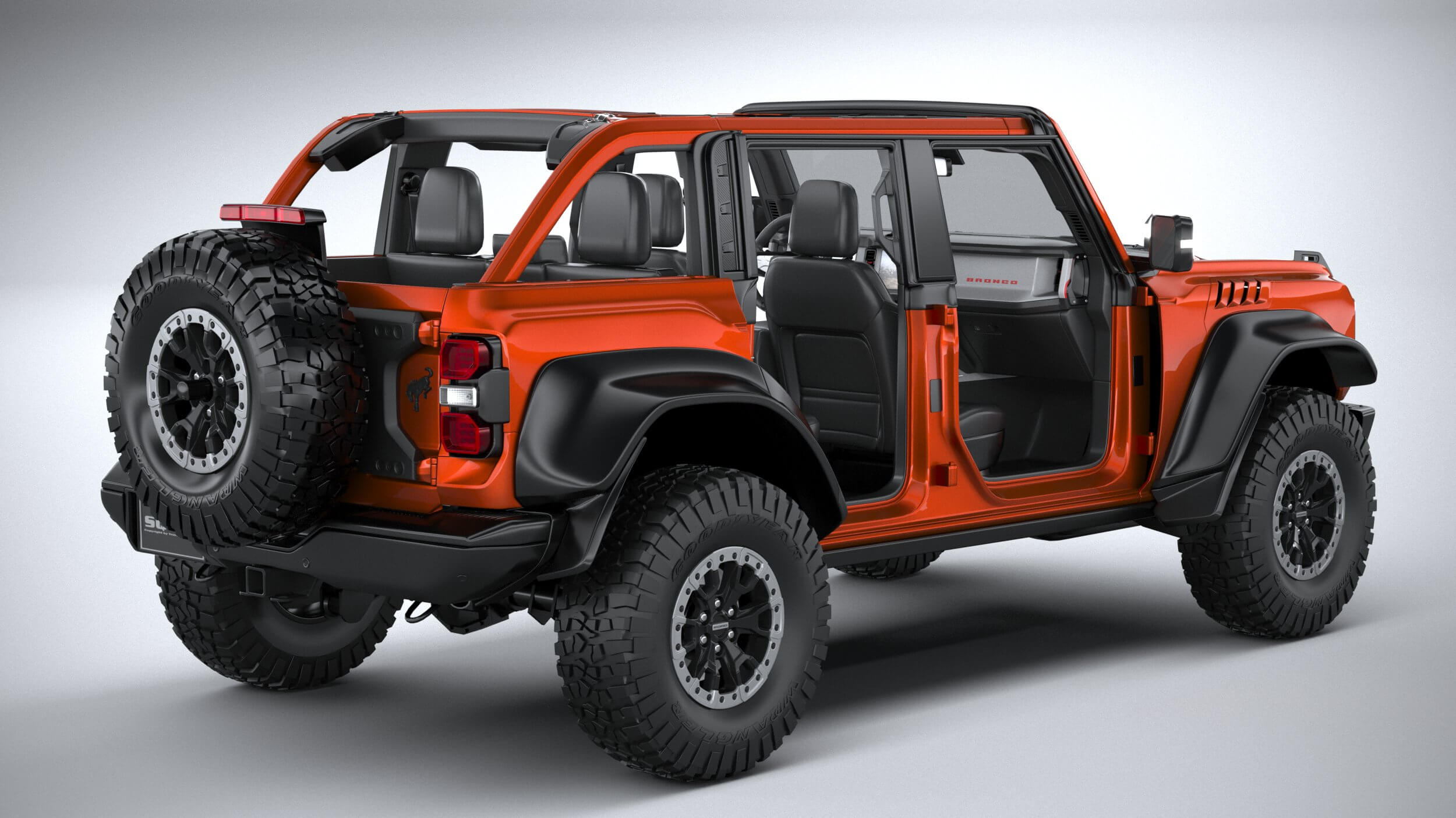 Ford Bronco Raptor 4-Door 2022 3D Model by SQUIR