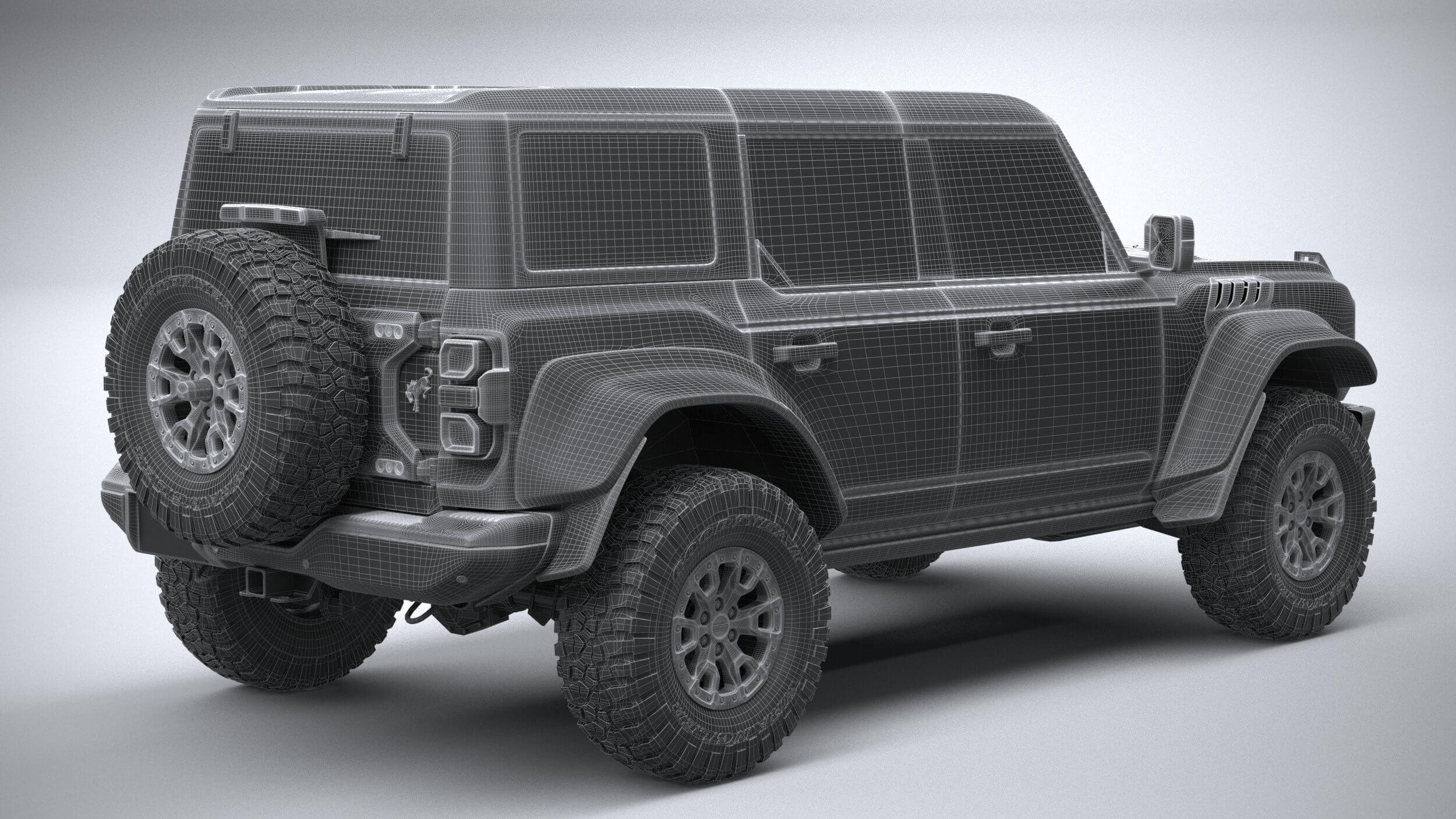 Ford Bronco Raptor 4-Door 2022 3D Model by SQUIR