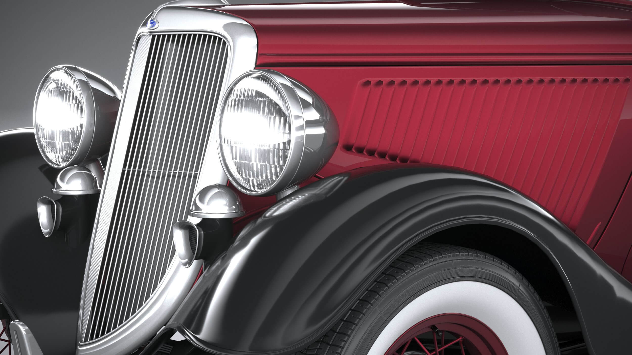 Ford Coupe 1934 5-Window 3D Model by SQUIR