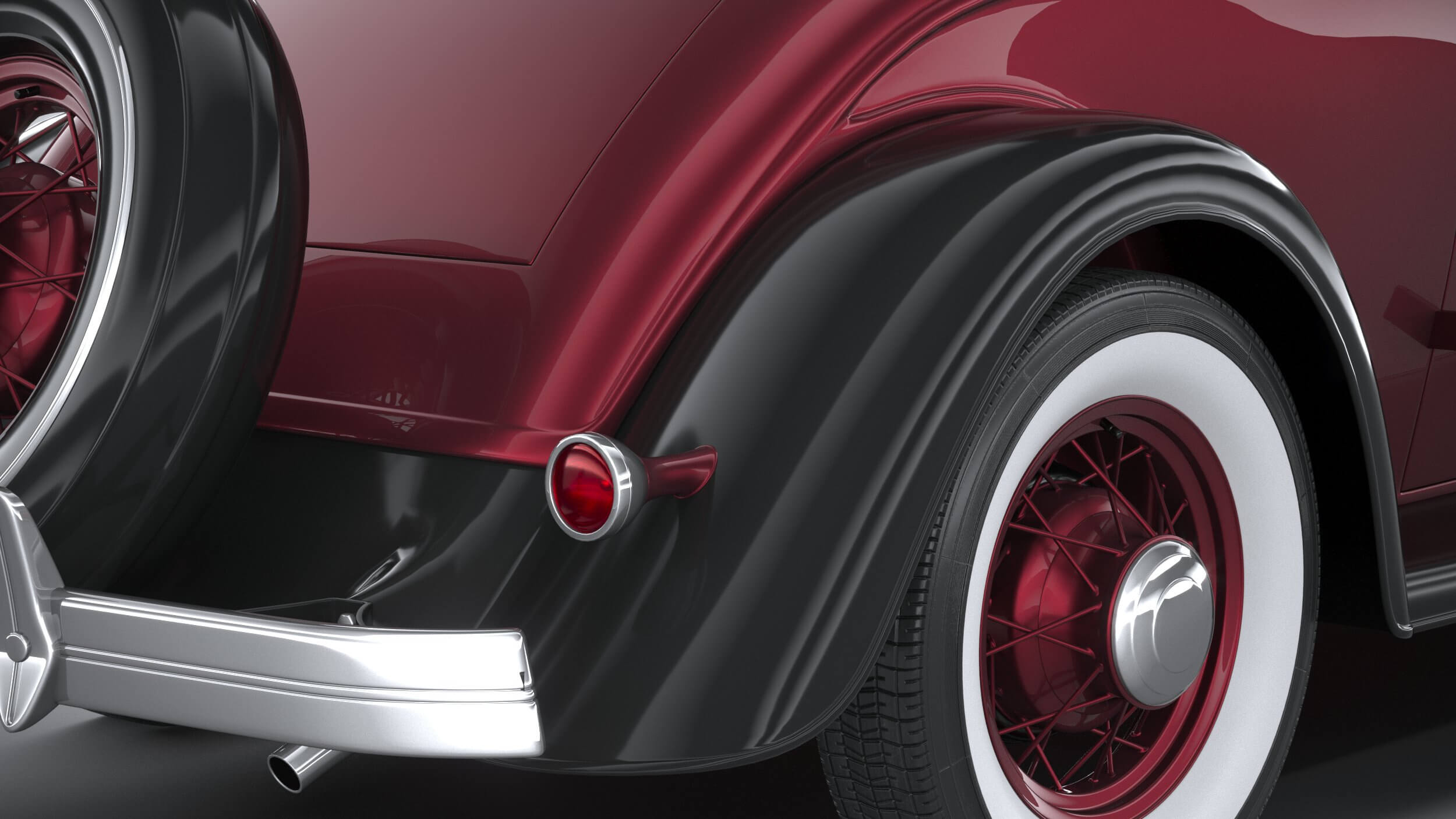 Ford Coupe 1934 5-Window 3D Model by SQUIR