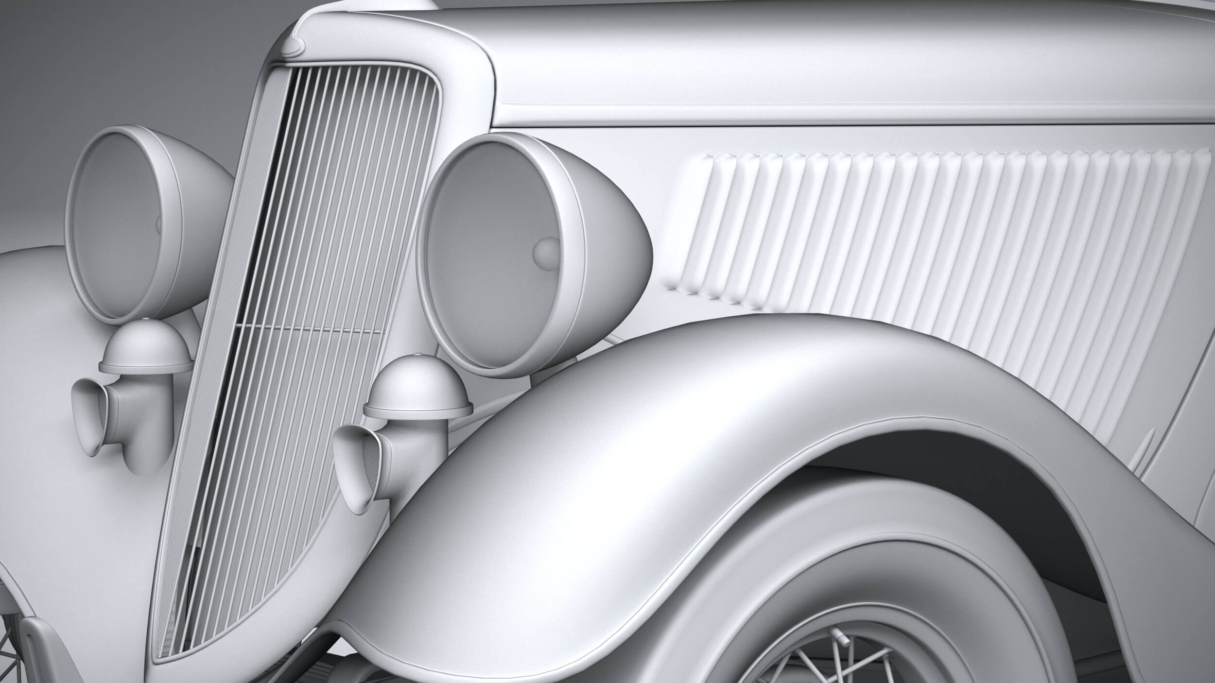 Ford Coupe 1934 5-Window 3D Model by SQUIR