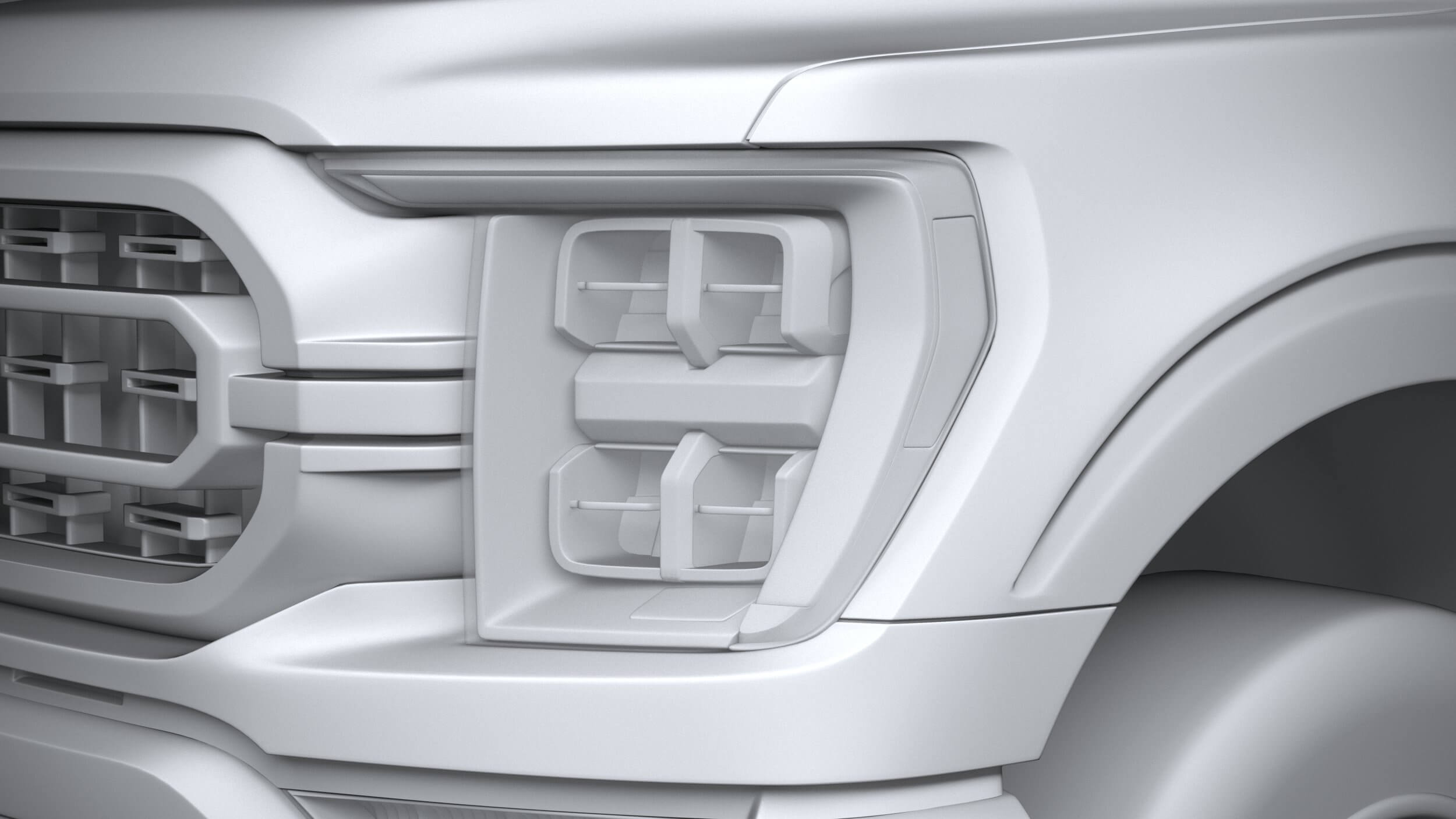 Ford F-150 Base 2022 3D Model by SQUIR