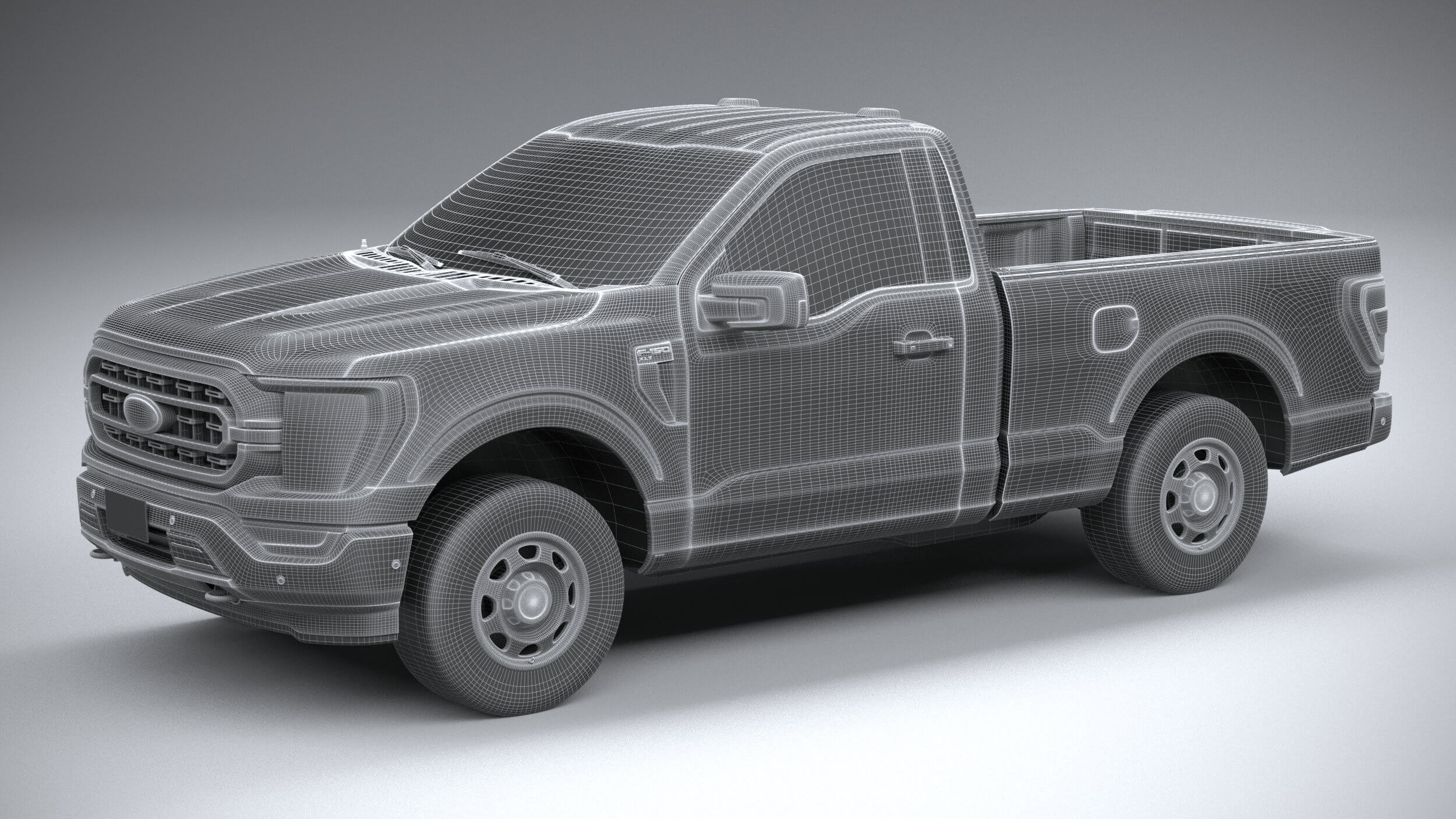 Ford F-150 Base 2022 3D Model by SQUIR