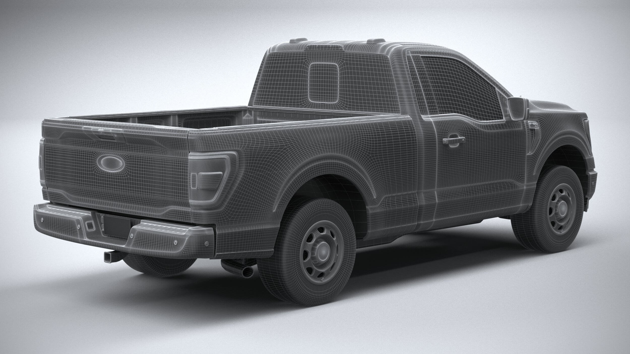 Ford F-150 Base 2022 3D Model by SQUIR