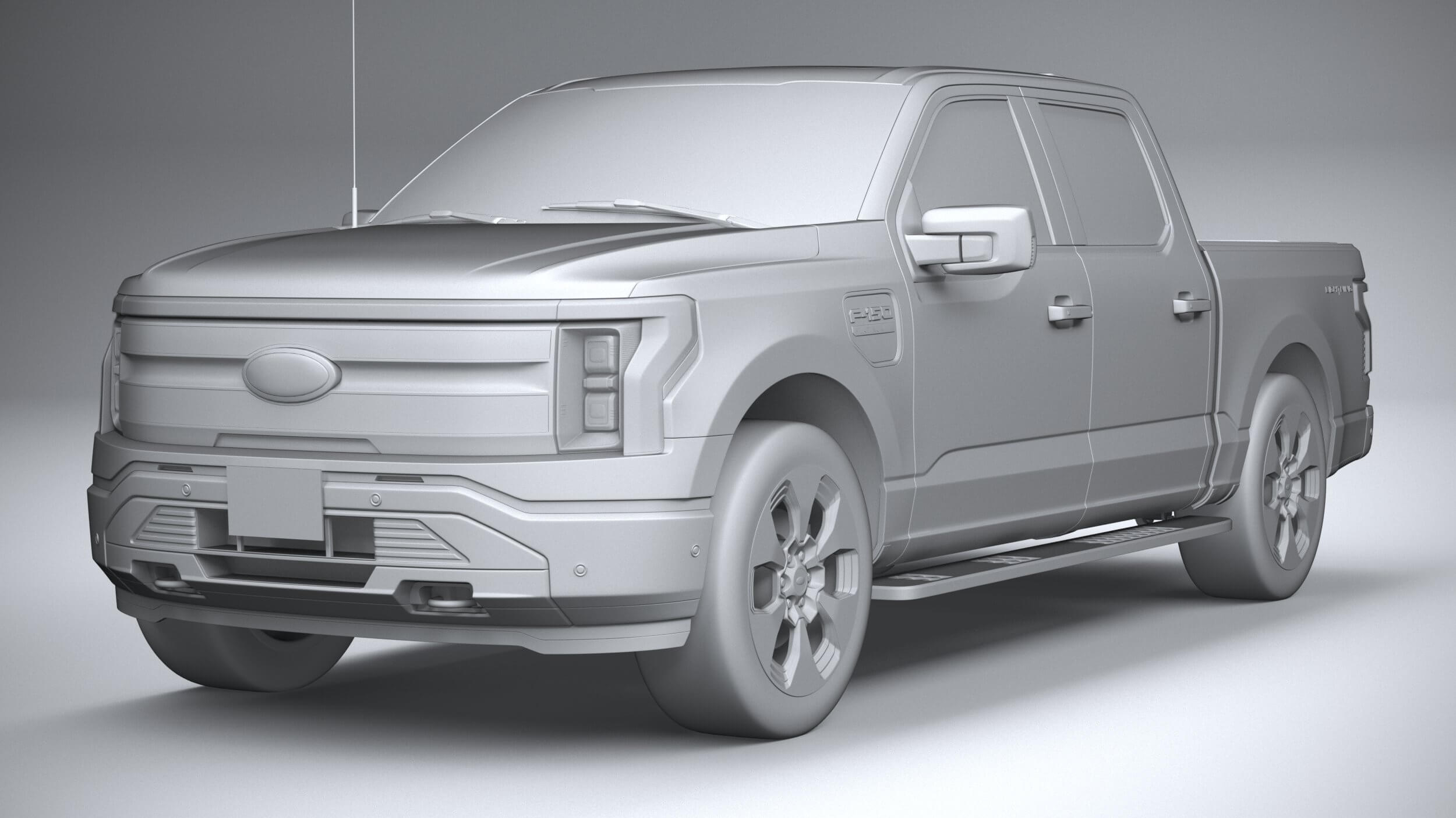Ford F-150 Lightning 2022 3D Model by SQUIR
