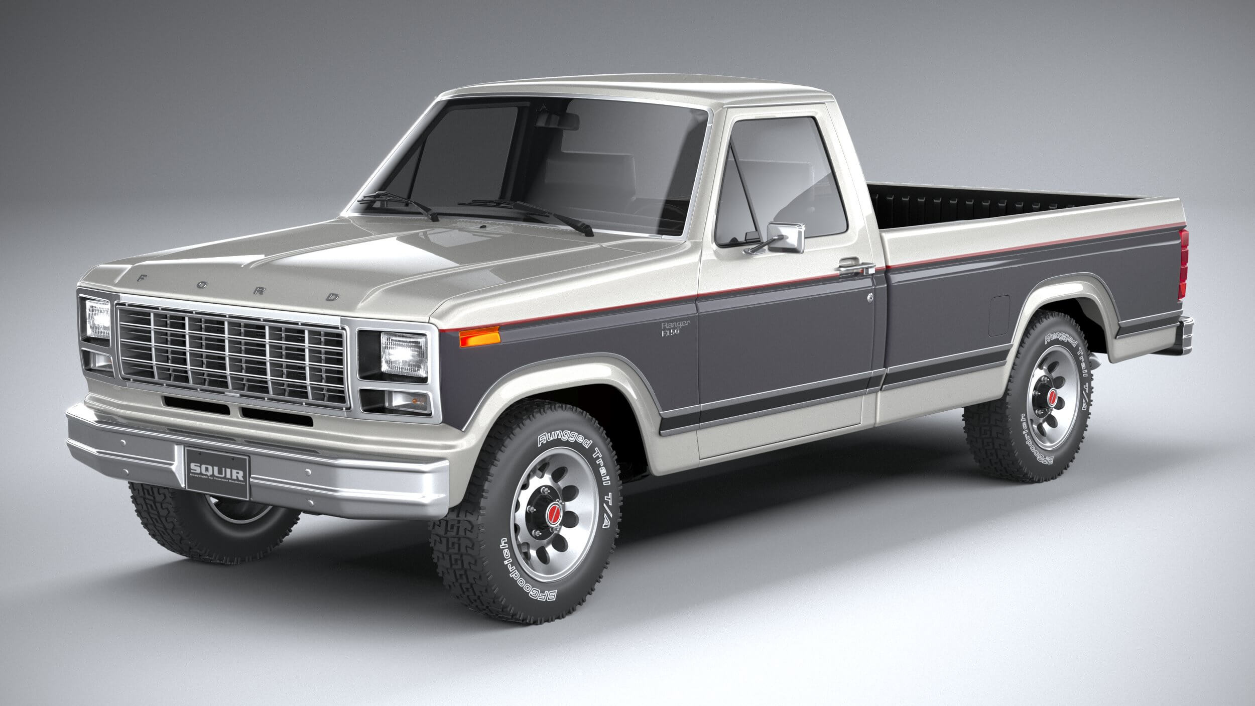 Ford F-150 Ranger 1980 3D Model by SQUIR