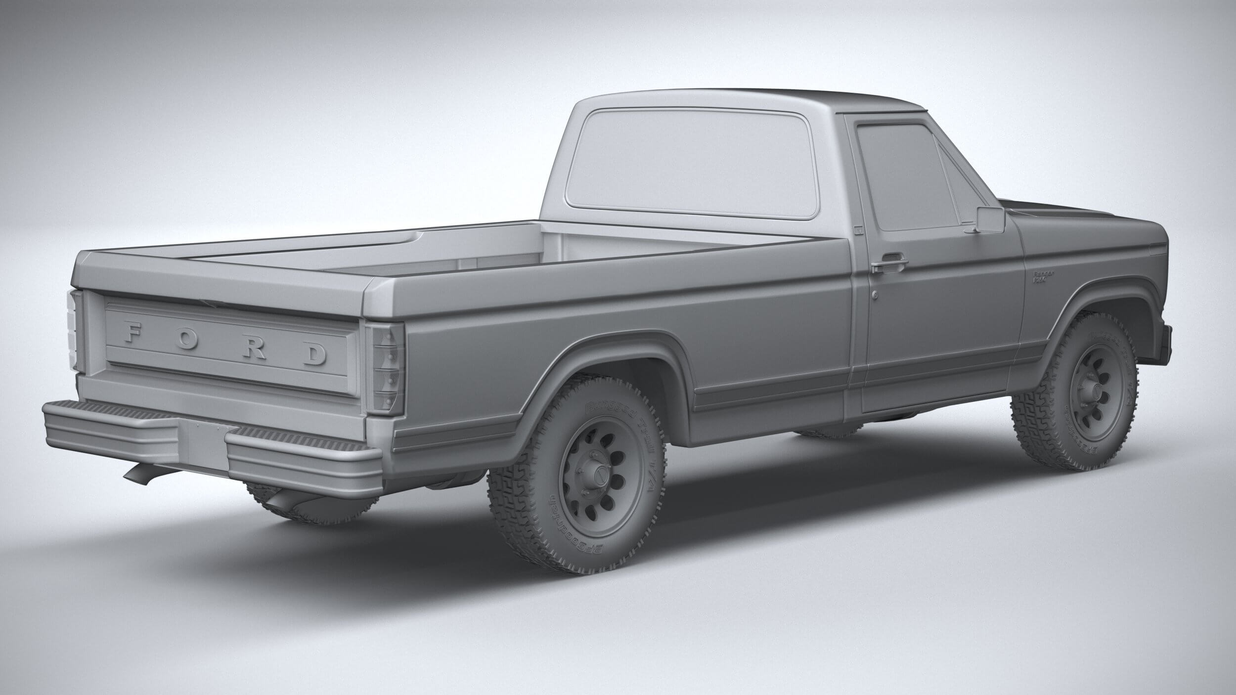 Ford F-150 Ranger 1980 3D Model by SQUIR