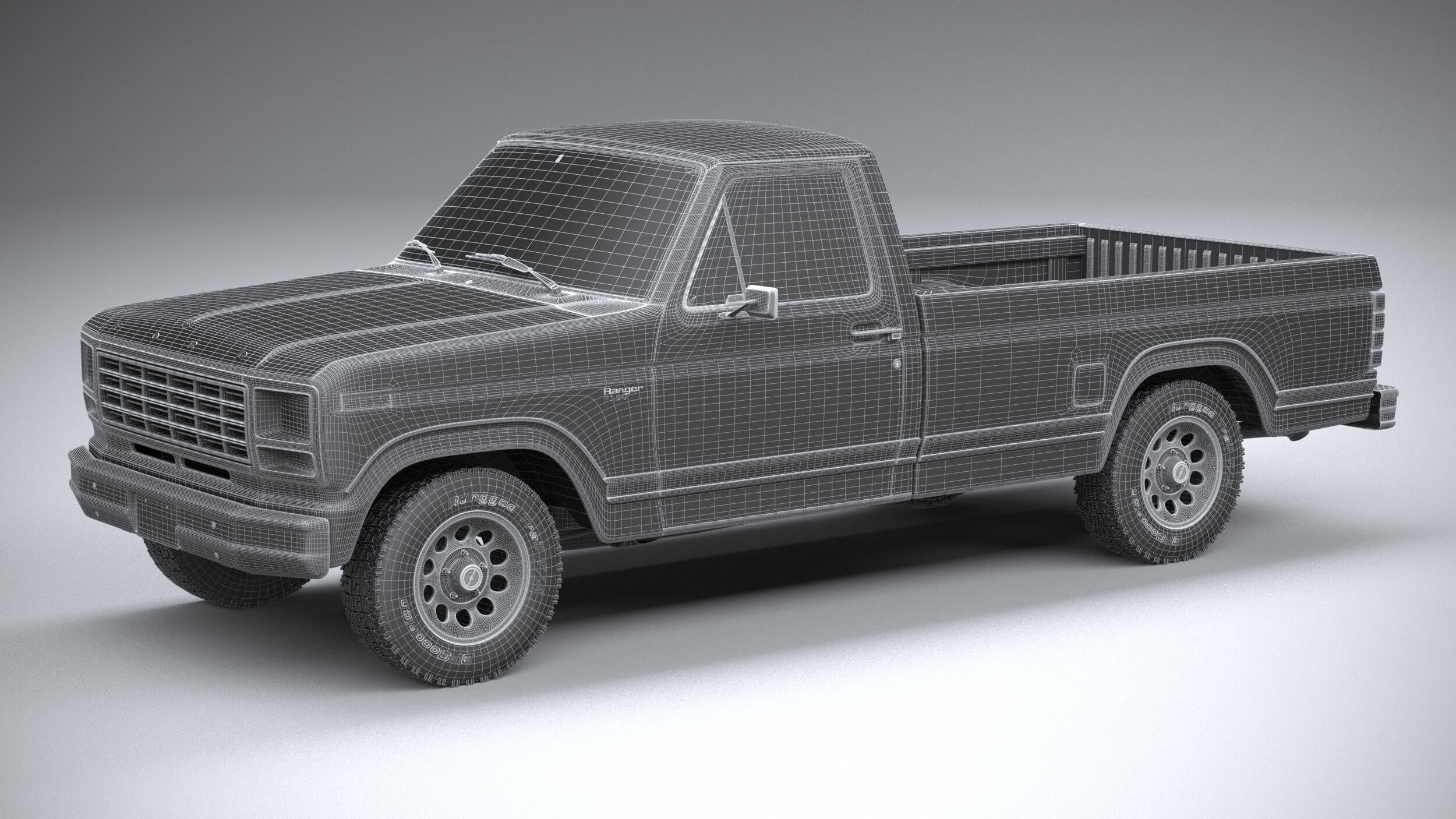 Ford F-150 Ranger 1980 3D Model by SQUIR