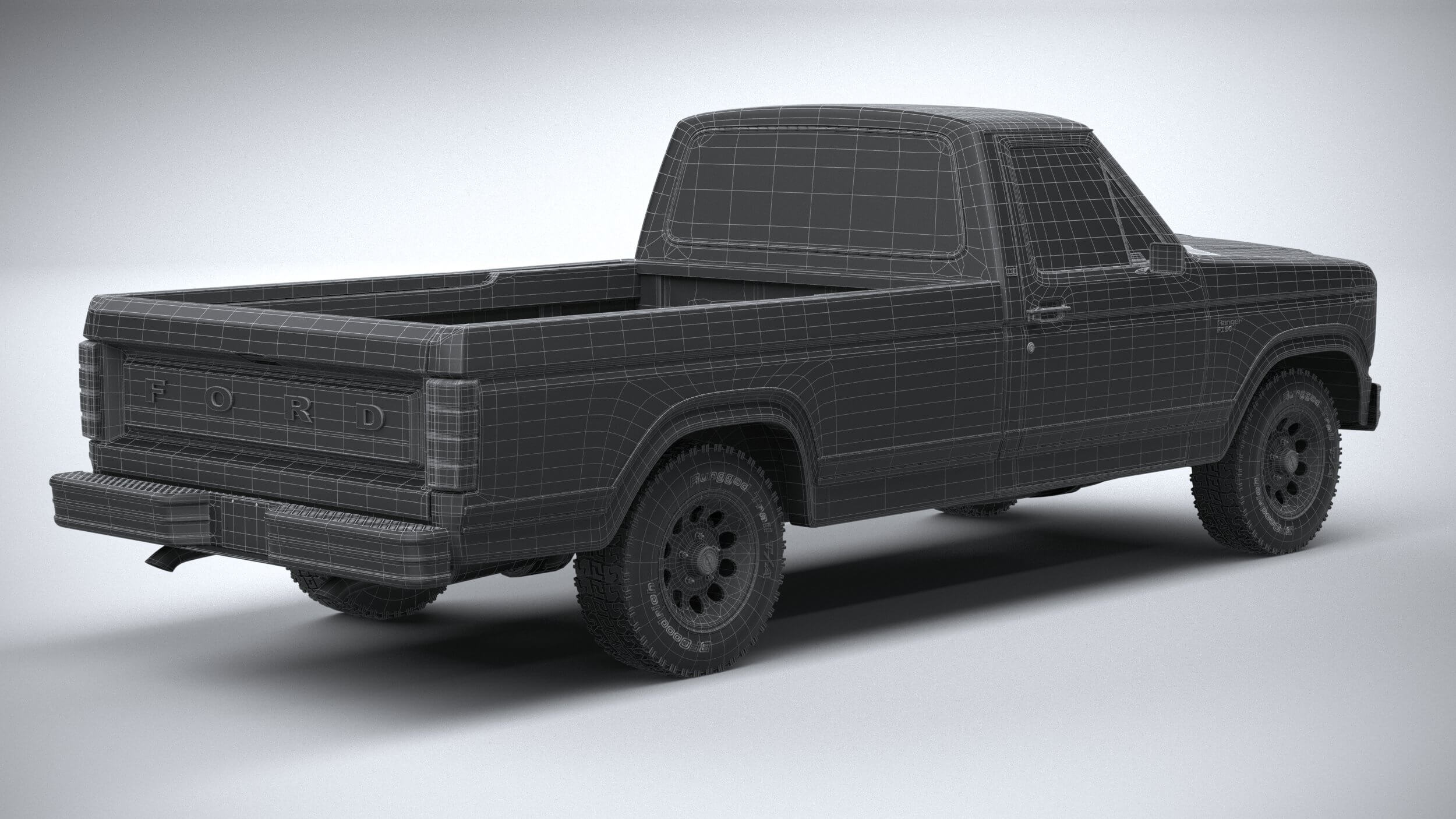 Ford F-150 Ranger 1980 3D Model by SQUIR