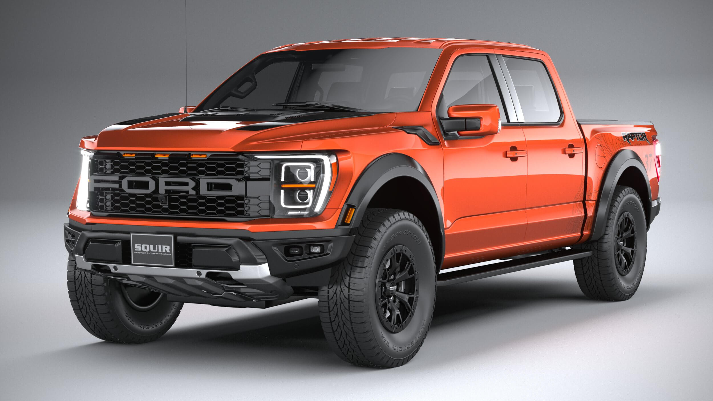 Ford F-150 Raptor 2021 3D Model by SQUIR