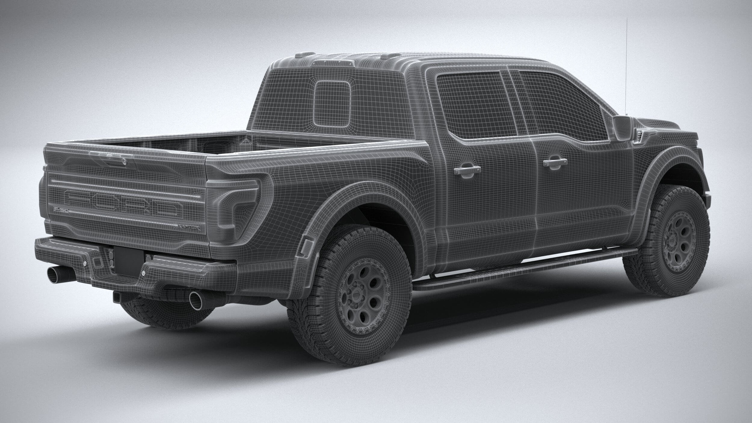 Ford F-150 Raptor 2024 3D Model by SQUIR