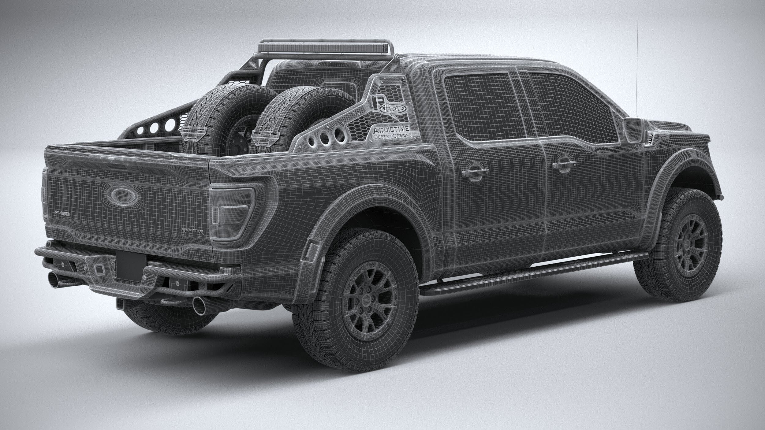 Ford F-150 Raptor R 2023 3D Model by SQUIR