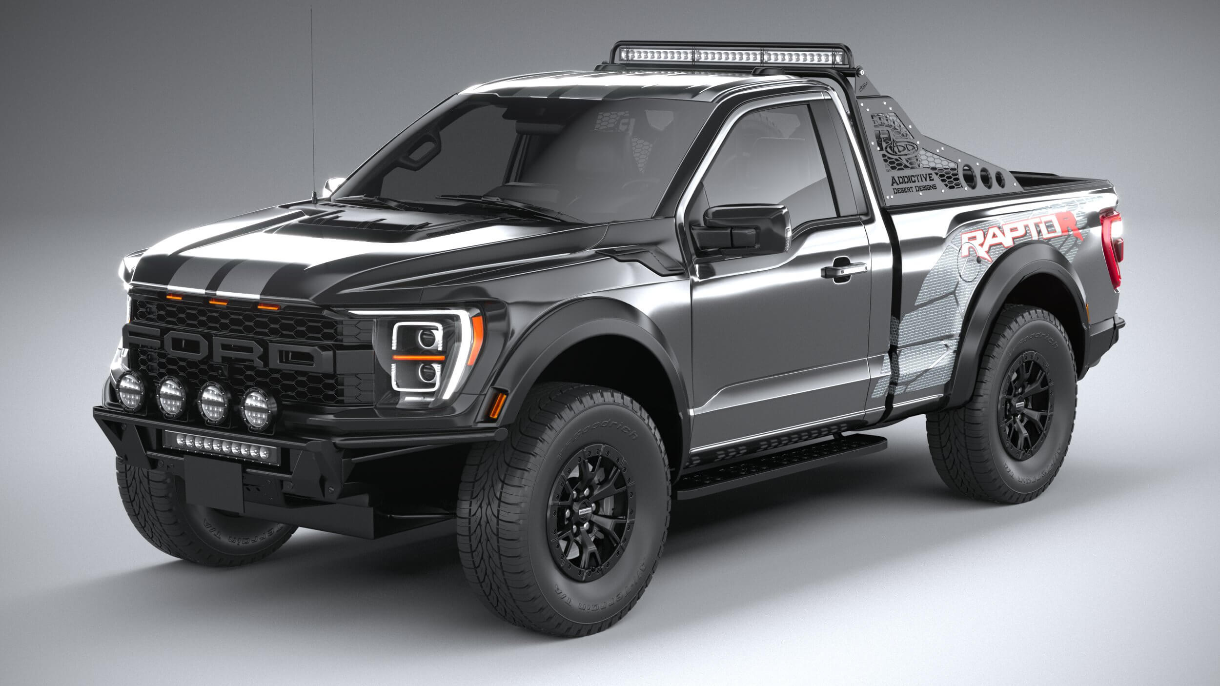 Ford F150 Raptor R 2023 Short - 3D Model by SQUIR