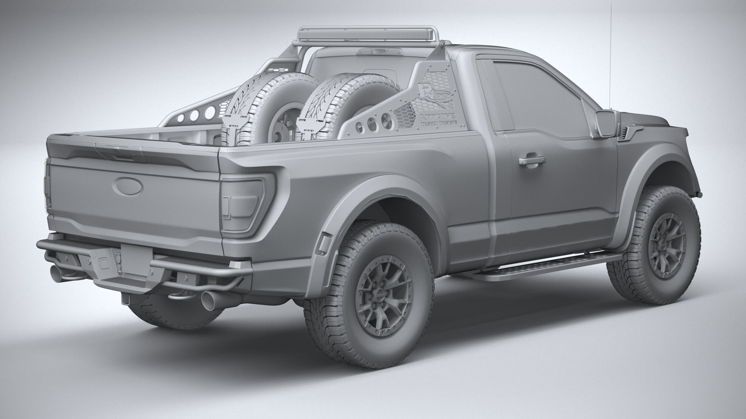 Ford F150 Raptor R 2023 Short - 3D Model by SQUIR