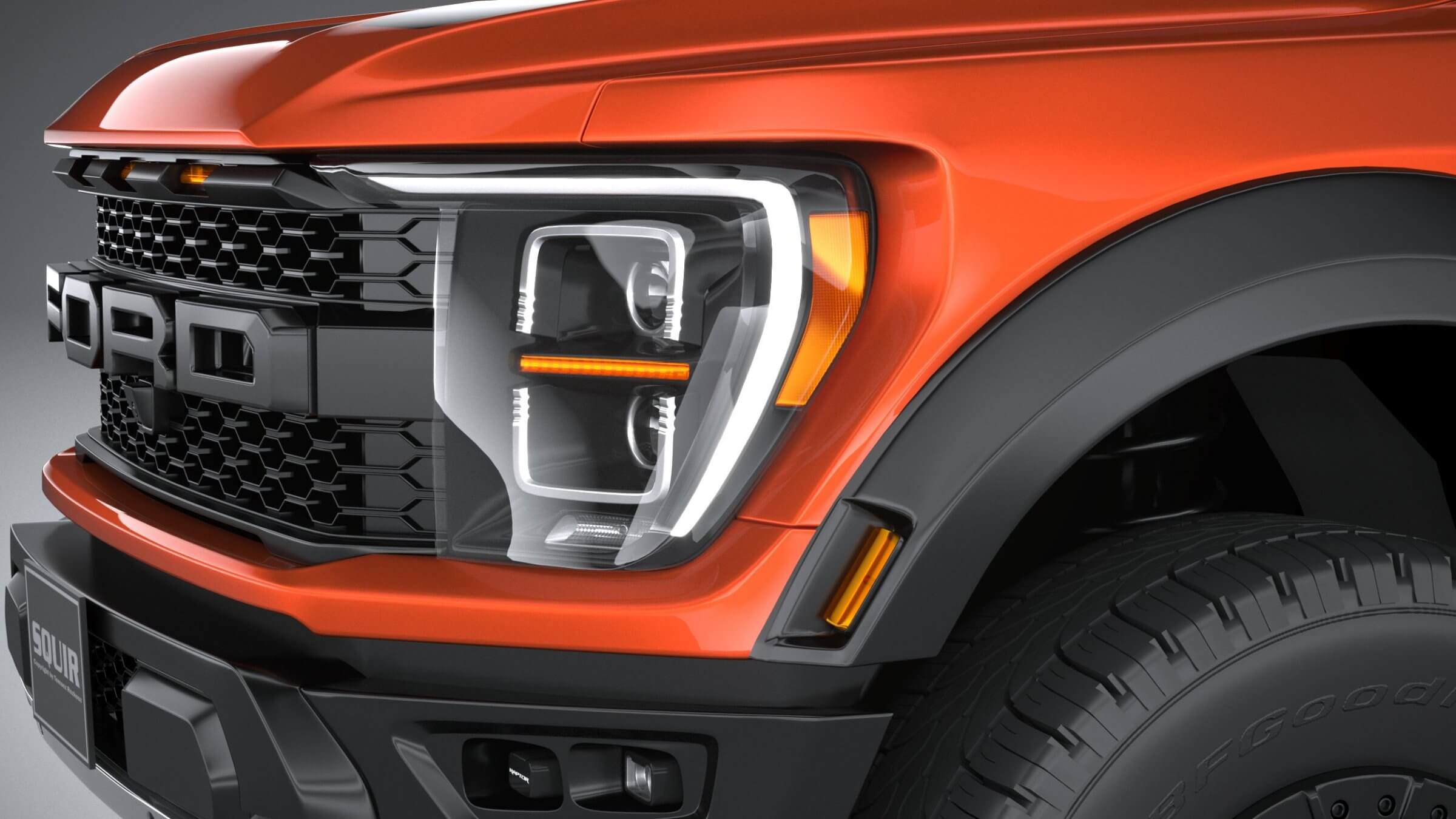 Ford F150 Raptor Regular Cab 2022 - 3D Model by SQUIR