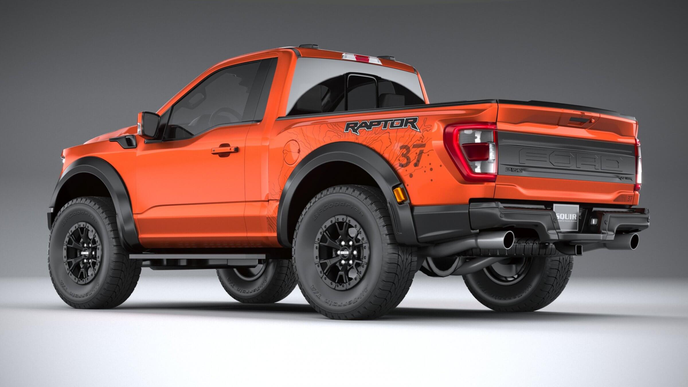 Ford F150 Raptor Regular Cab 2022 - 3D Model by SQUIR