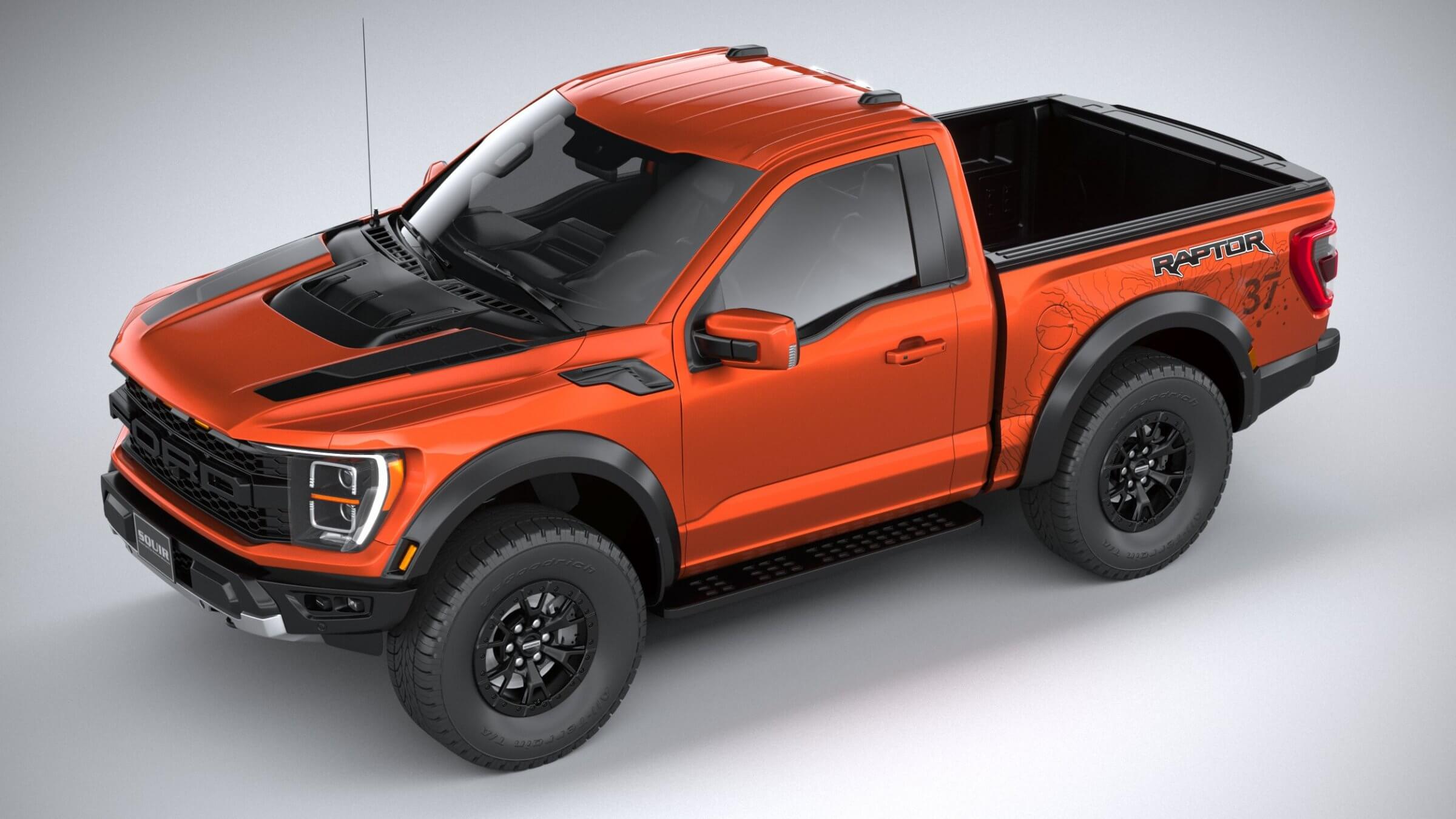 Ford F150 Raptor Regular Cab 2022 - 3D Model by SQUIR