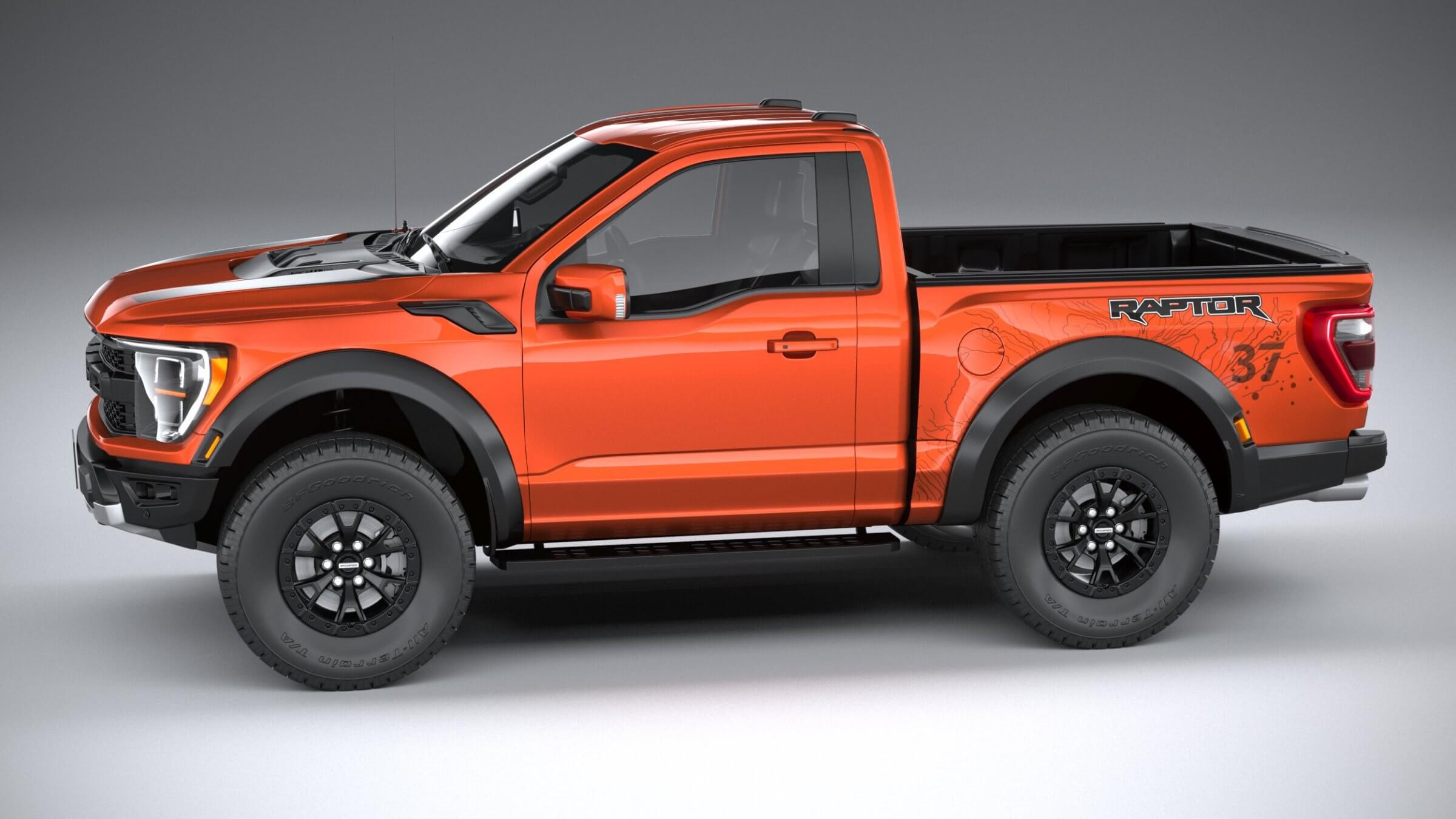 Ford F150 Raptor Regular Cab 2022 - 3D Model by SQUIR