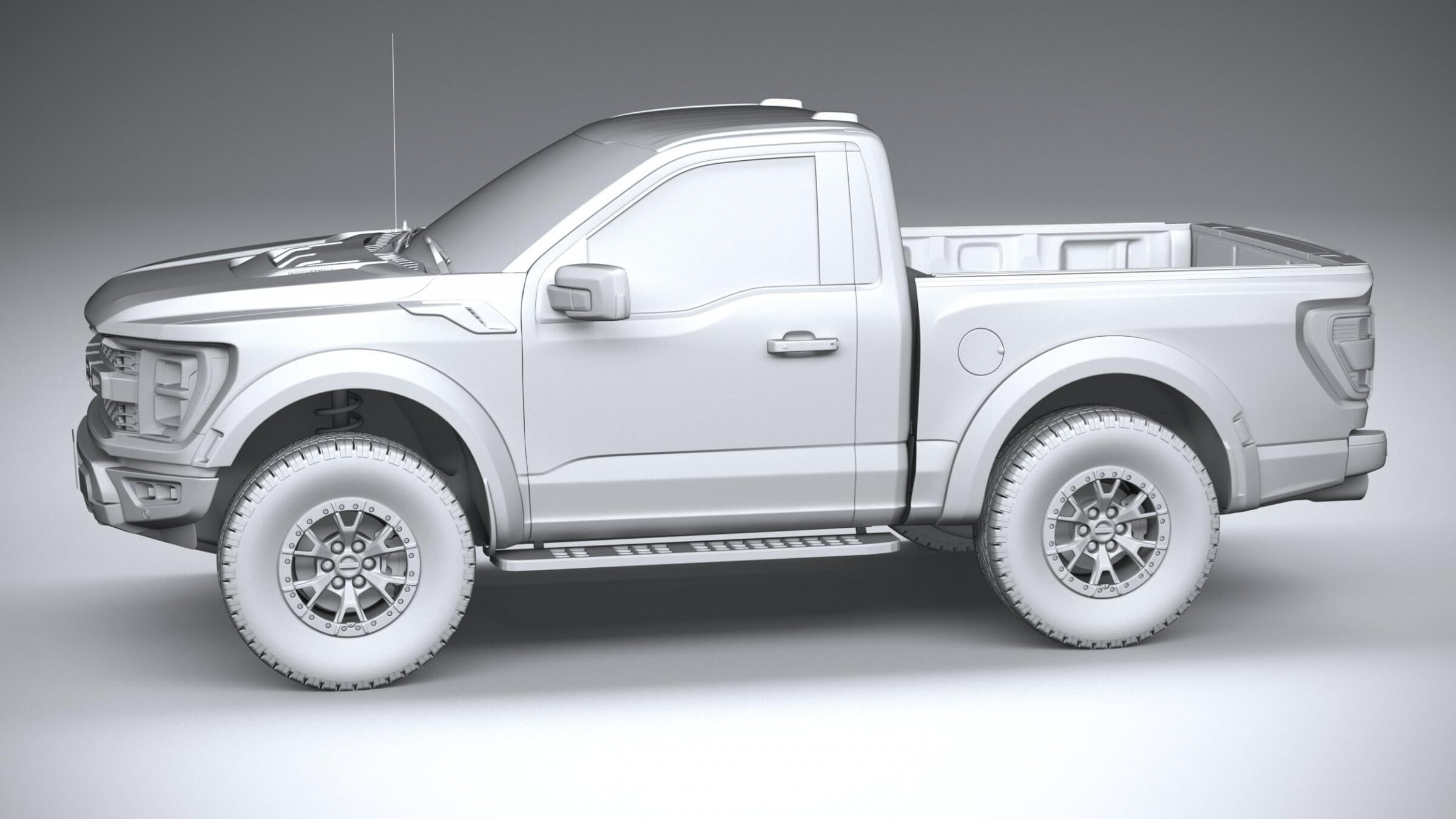 Ford F150 Raptor Regular Cab 2022 - 3D Model by SQUIR