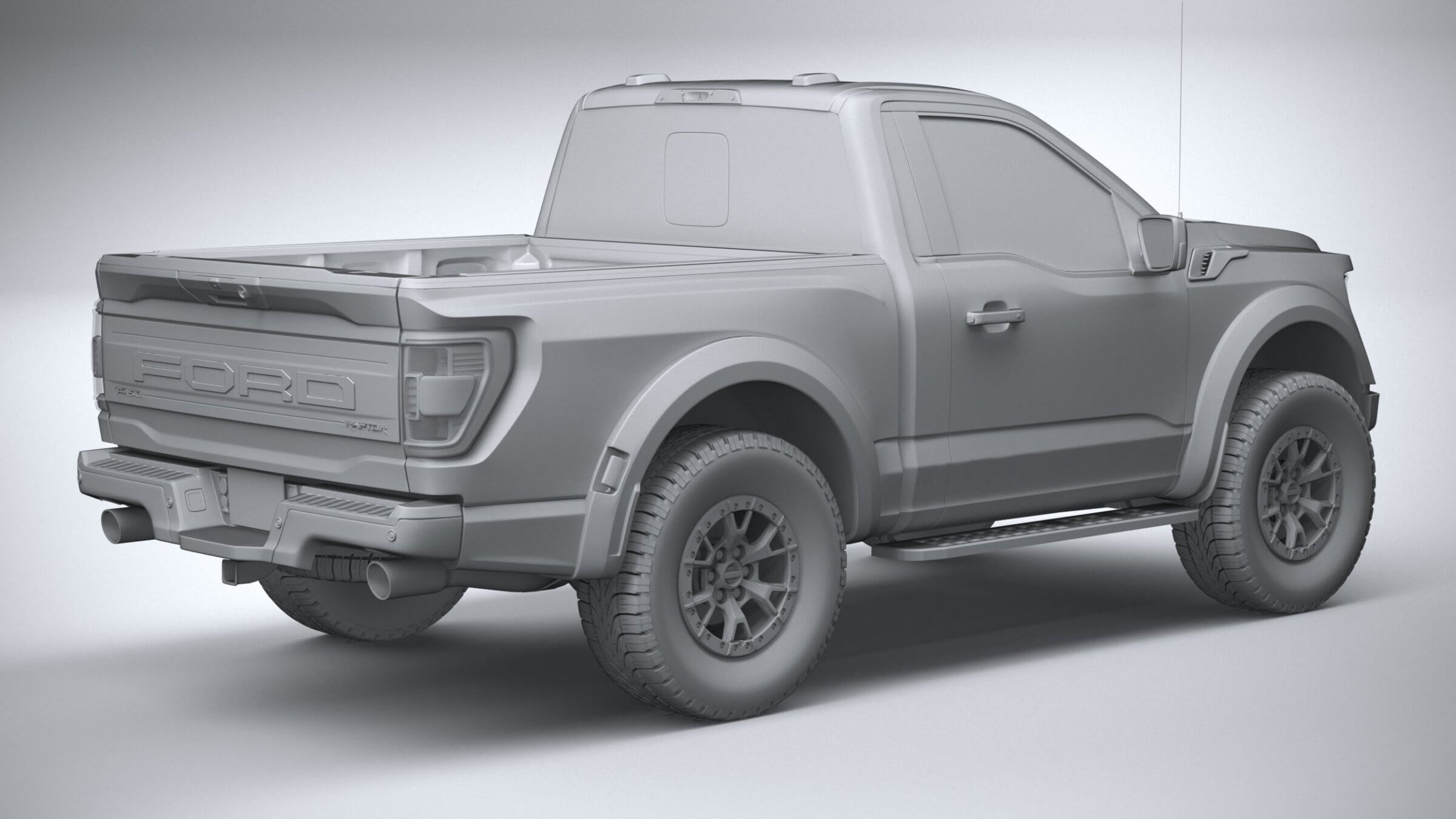 Ford F150 Raptor Regular Cab 2022 - 3D Model by SQUIR